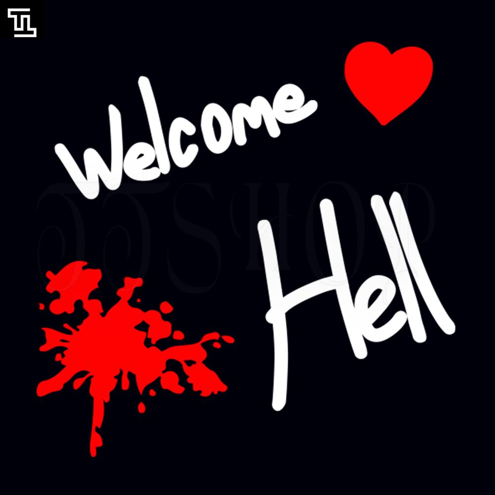Welcome Love Hell Otaku PNG Download | Inspire Uplift