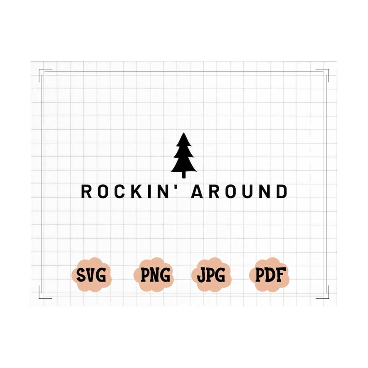 Christmas Tree SVG, Rockin Around SVG, Christmas Tree Svg, H | Inspire ...