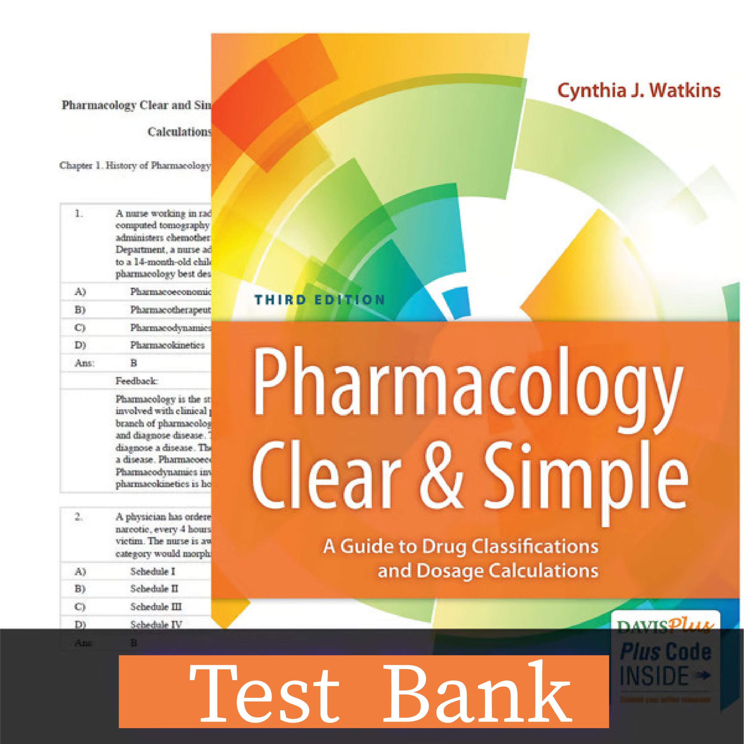Test Bank Pharmacology Clear and Simple A Guide to Drug Clas | Inspire ...
