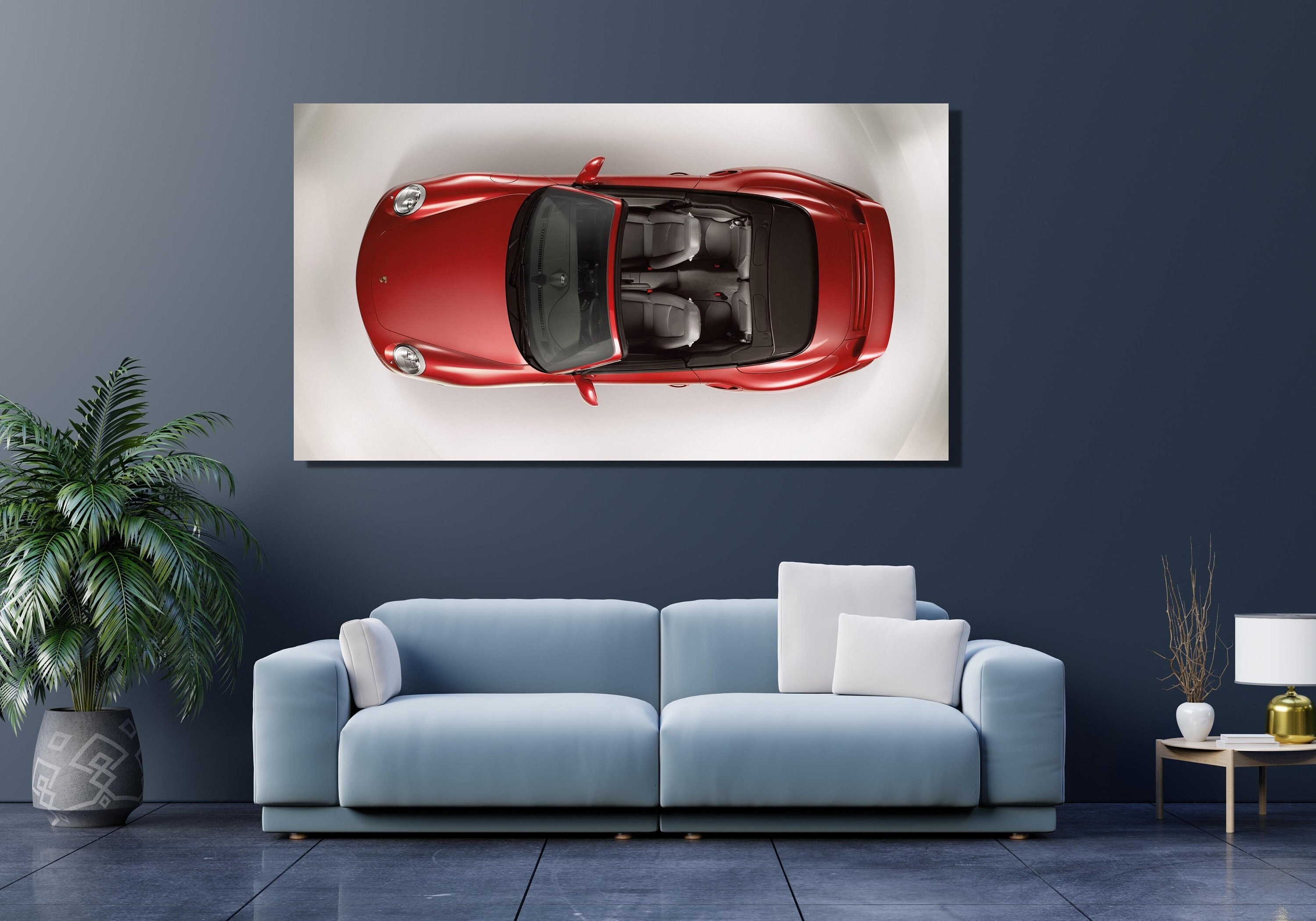 New Red Porsche 911 Carrera Wall Art Poster , Super Car Porc | Inspire ...