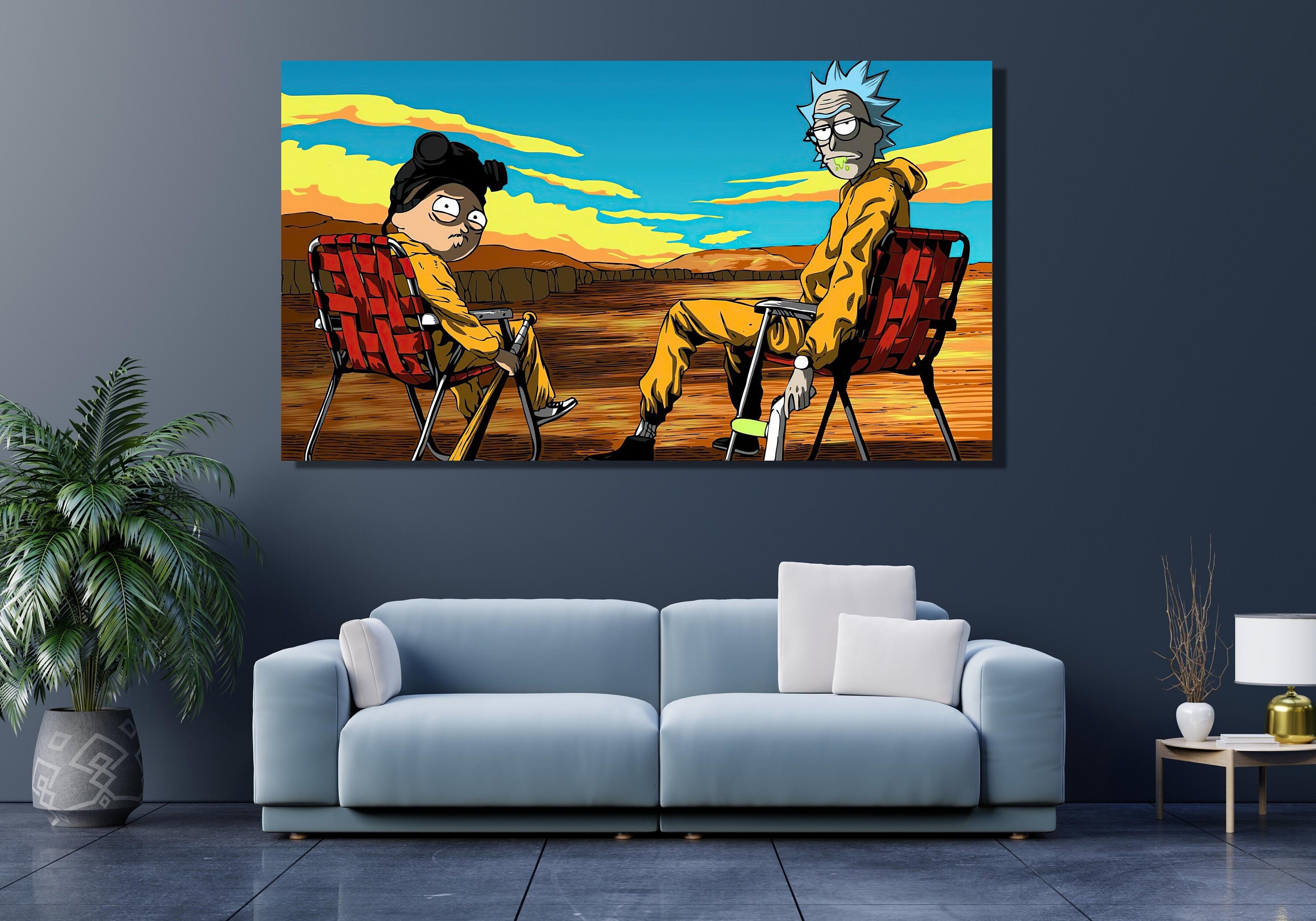 Rick and Morty decor, rick and morty wall art, rick and mort | Inspire ...