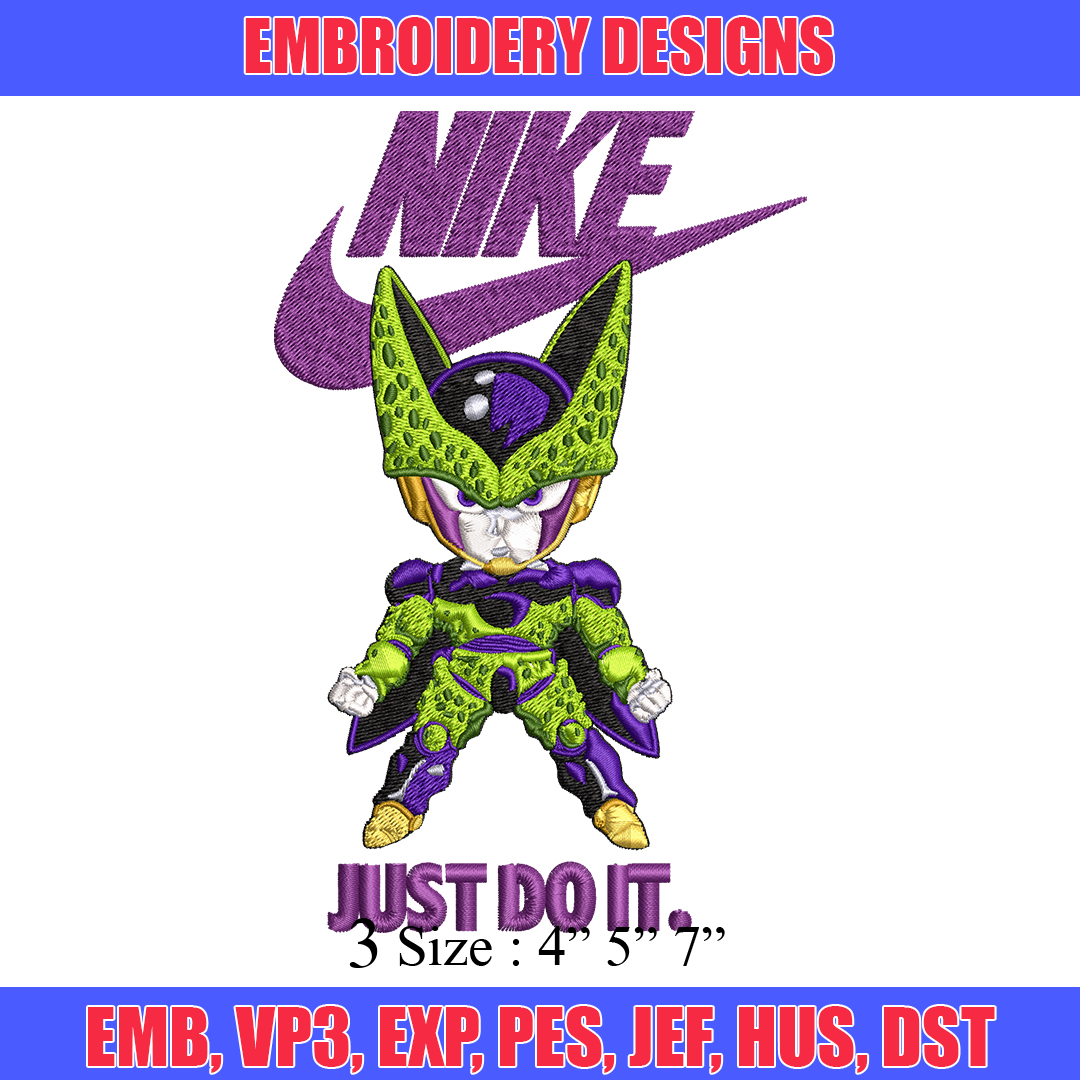 Cell dragon ball Embroidery design, dragon ball Embroidery, - Inspire ...