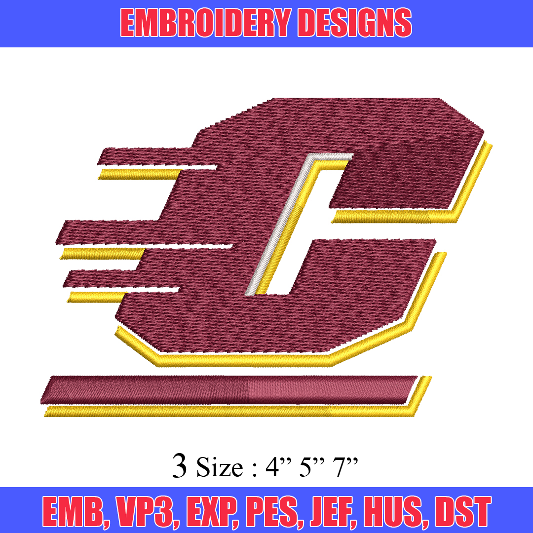 Central Michigan Chippewas embroidery design, Central Michig | Inspire ...
