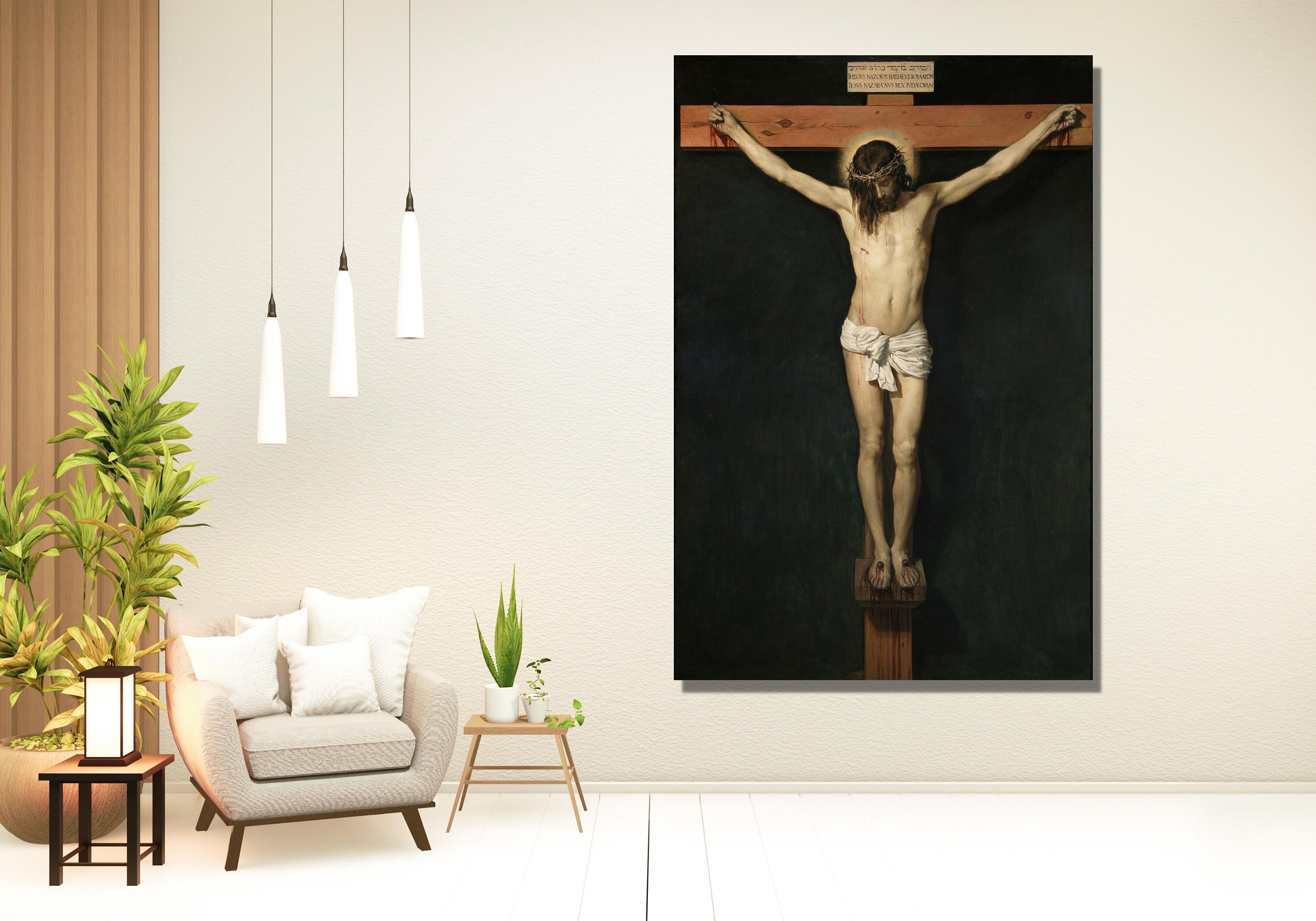 Christ Crucified Canvas Wall Art Print Diego Velazquez Exhib | Inspire Uplift