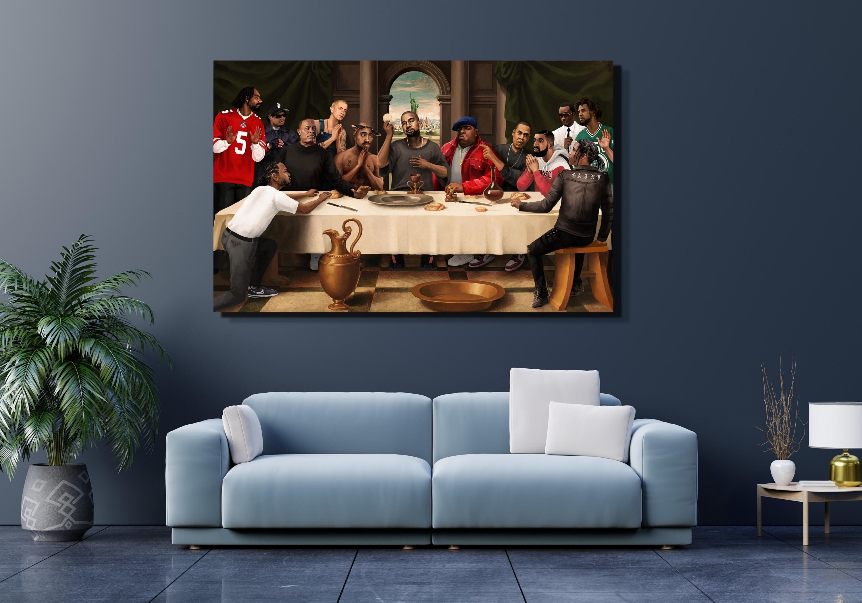 Last Supper Best Rappers of the History Canvas Wall Art , Hi - Inspire ...