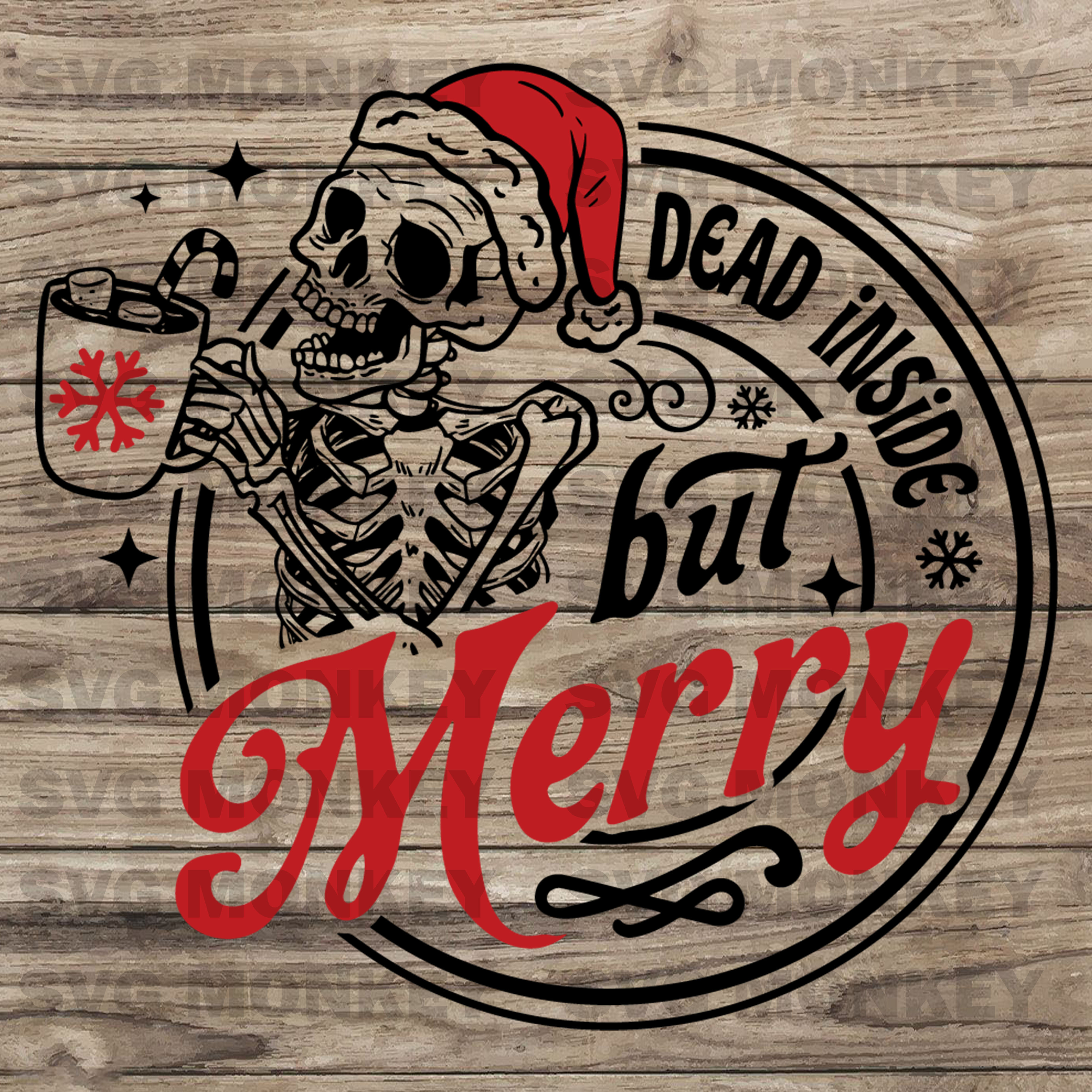 Dead inside but merry svg, Dead inside svg, Merry svg, Skele | Inspire ...