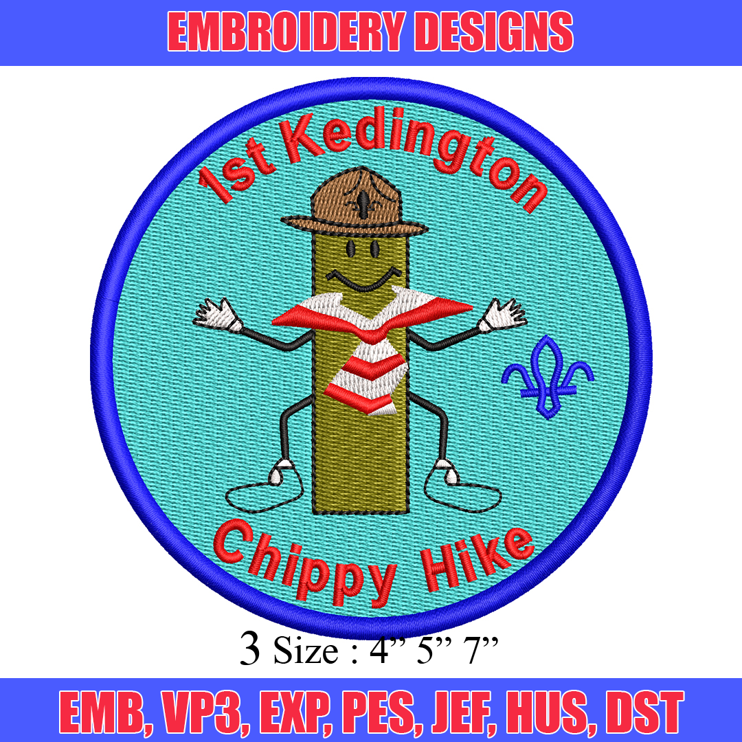 Chippy Hike logo embroidery design, Chippy Hike embroidery, | Inspire ...