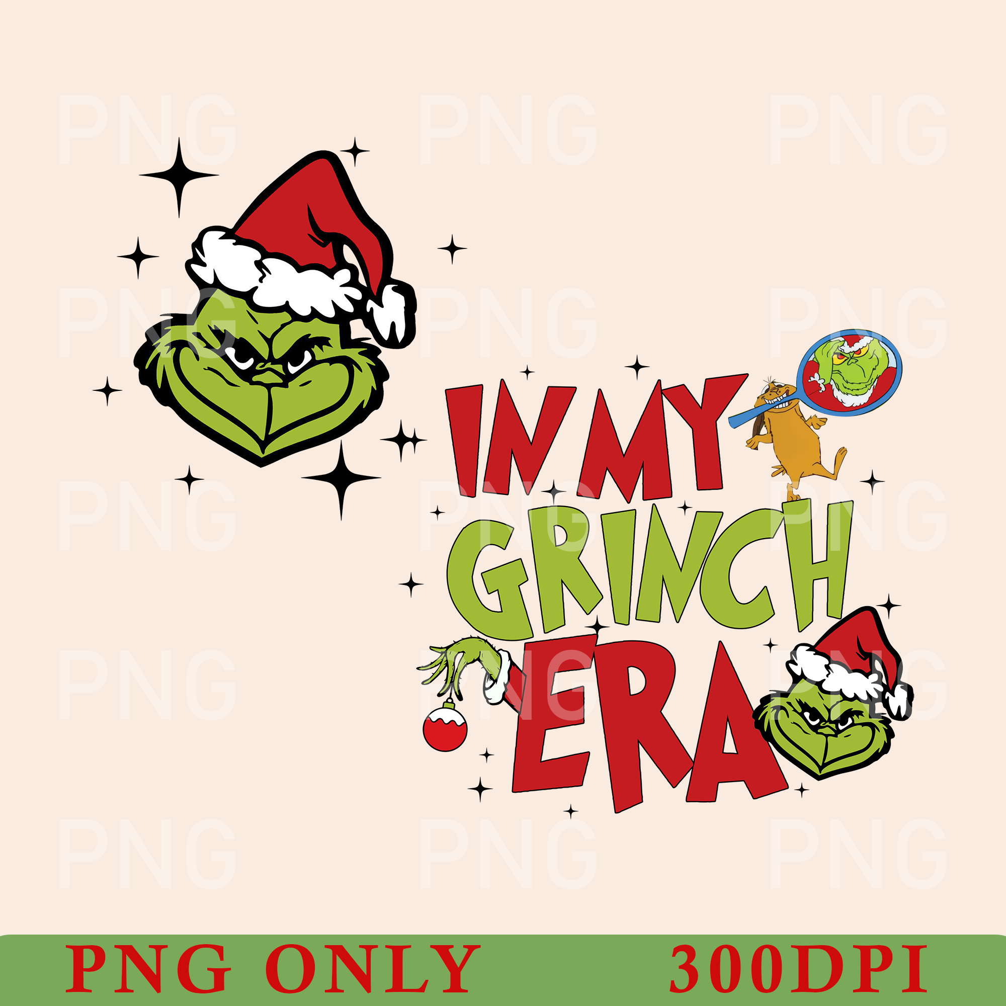 Retro In My Grinch Era PNG, Grinch Christmas PNG, Grinchmas - Inspire ...