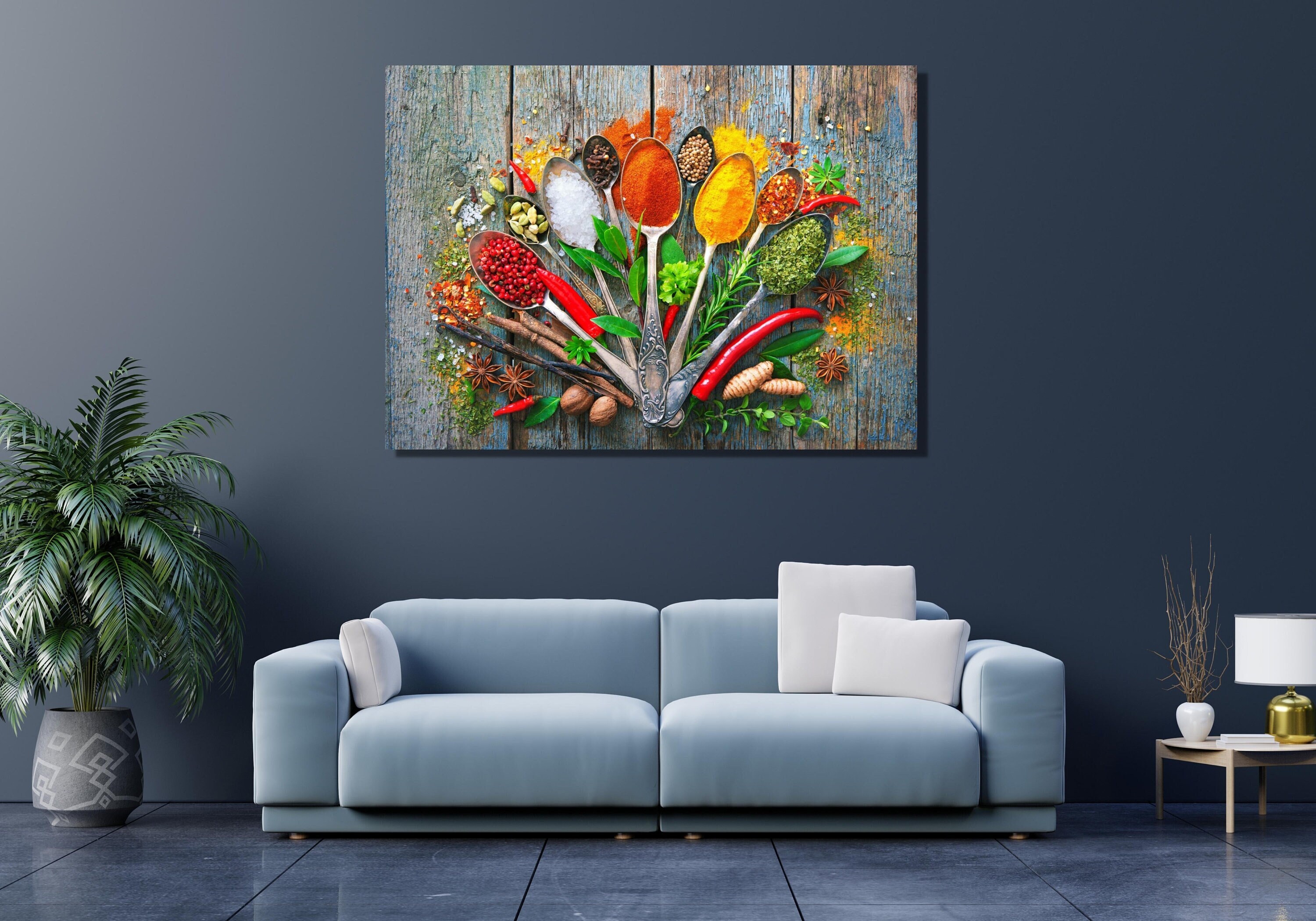 Useful Food Kitchen Wall Decor , Herbs and Spices Kitchen Po | Inspire ...