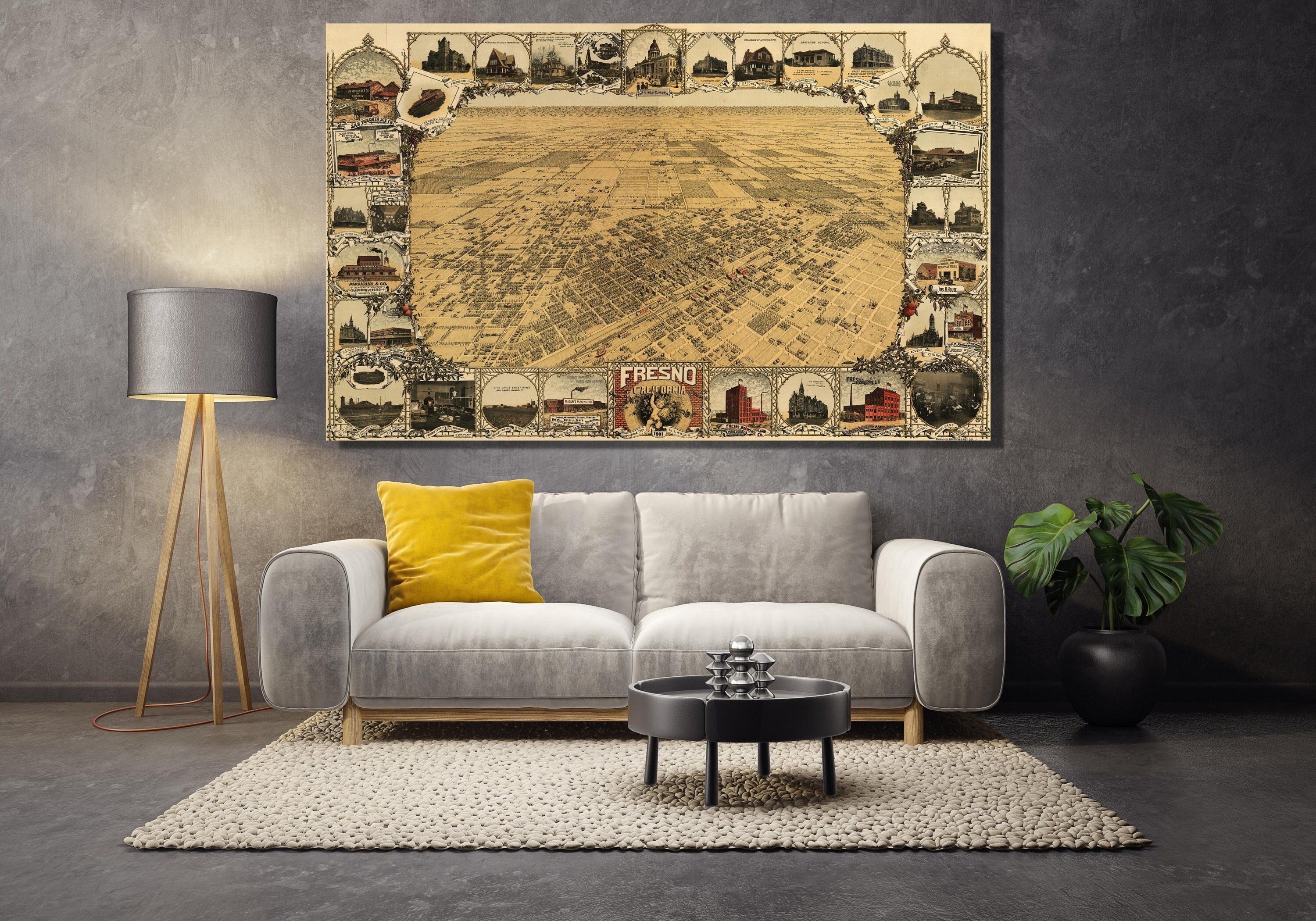 American map Vintage Map Poster Vintage USA Map Old Map Vint | Inspire ...