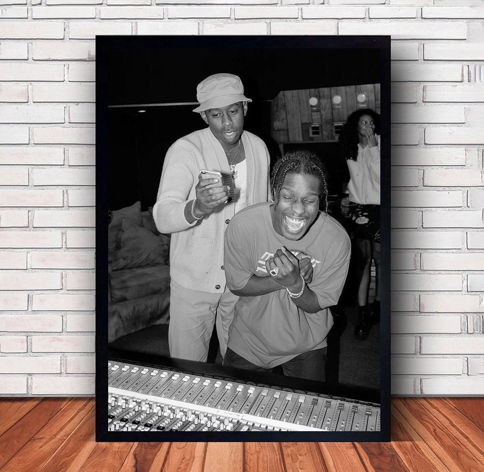 Asap Rocky and Tyler the Creator Music Poster Canvas Wall Ar | Inspire ...