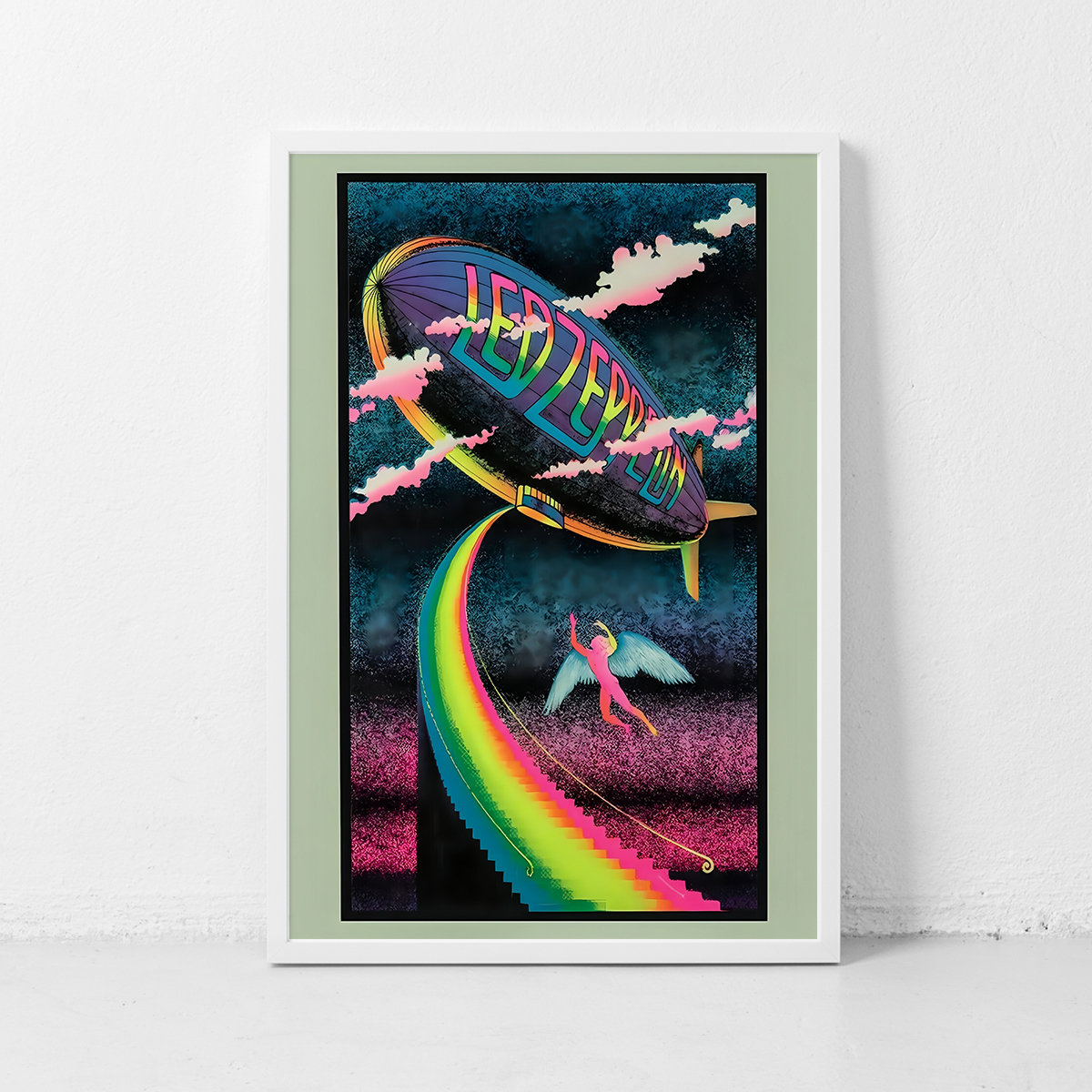 Led Zeppelin Music Gig Concert Poster Classic Retro Rock Vin | Inspire ...