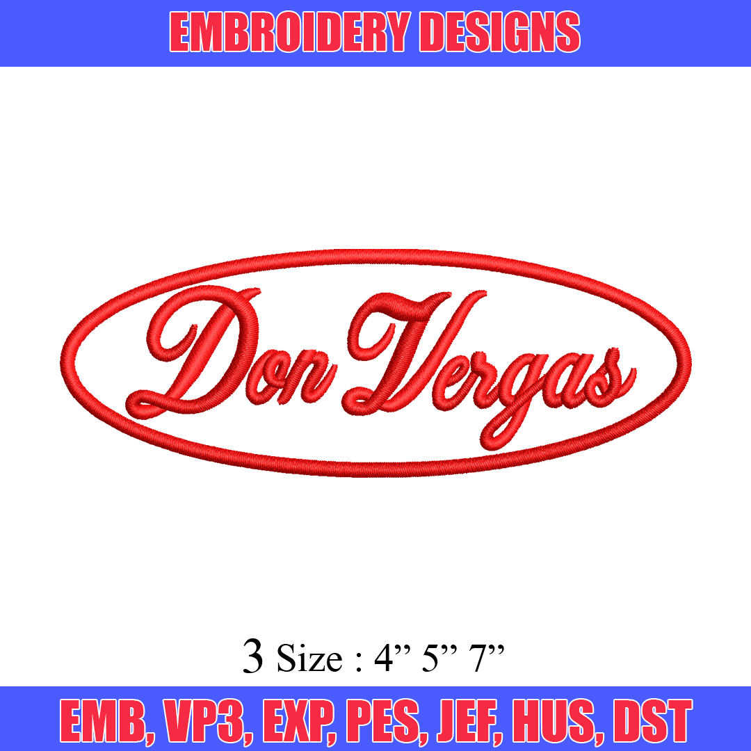 Don Vergas Logo embroidery design, Logo embroidery, embroide | Inspire ...