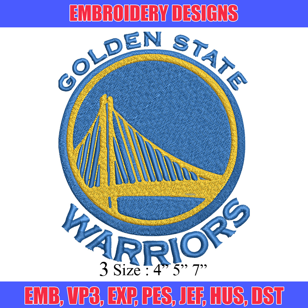 Golden state Embroidery Design, Brand Embroidery, Embroidery | Inspire ...