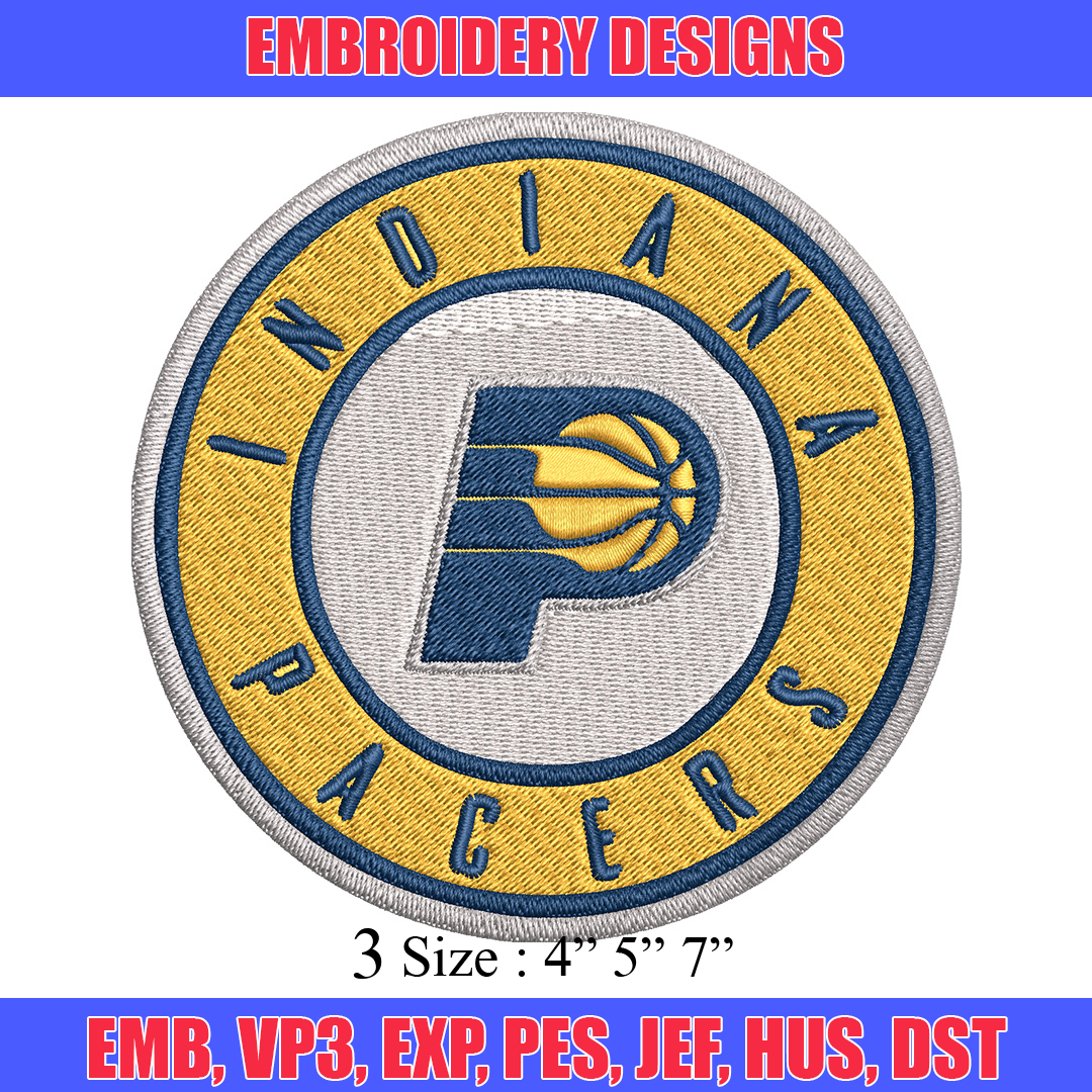 Indiana Pacers logo Embroidery Design, Brand Embroidery, Emb | Inspire ...