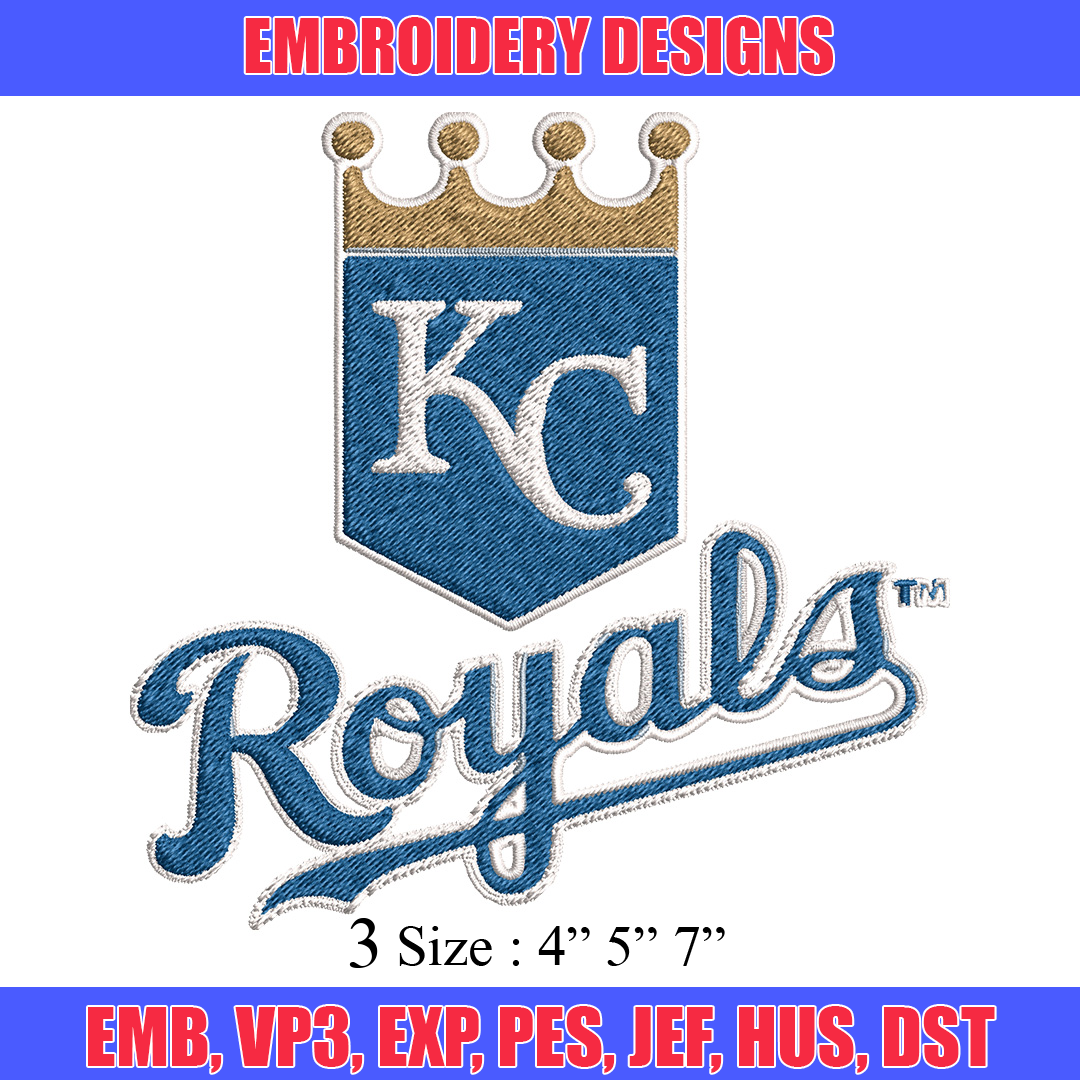 Kc Royals Embroidery Design, Brand Embroidery, Embroidery Fi | Inspire ...
