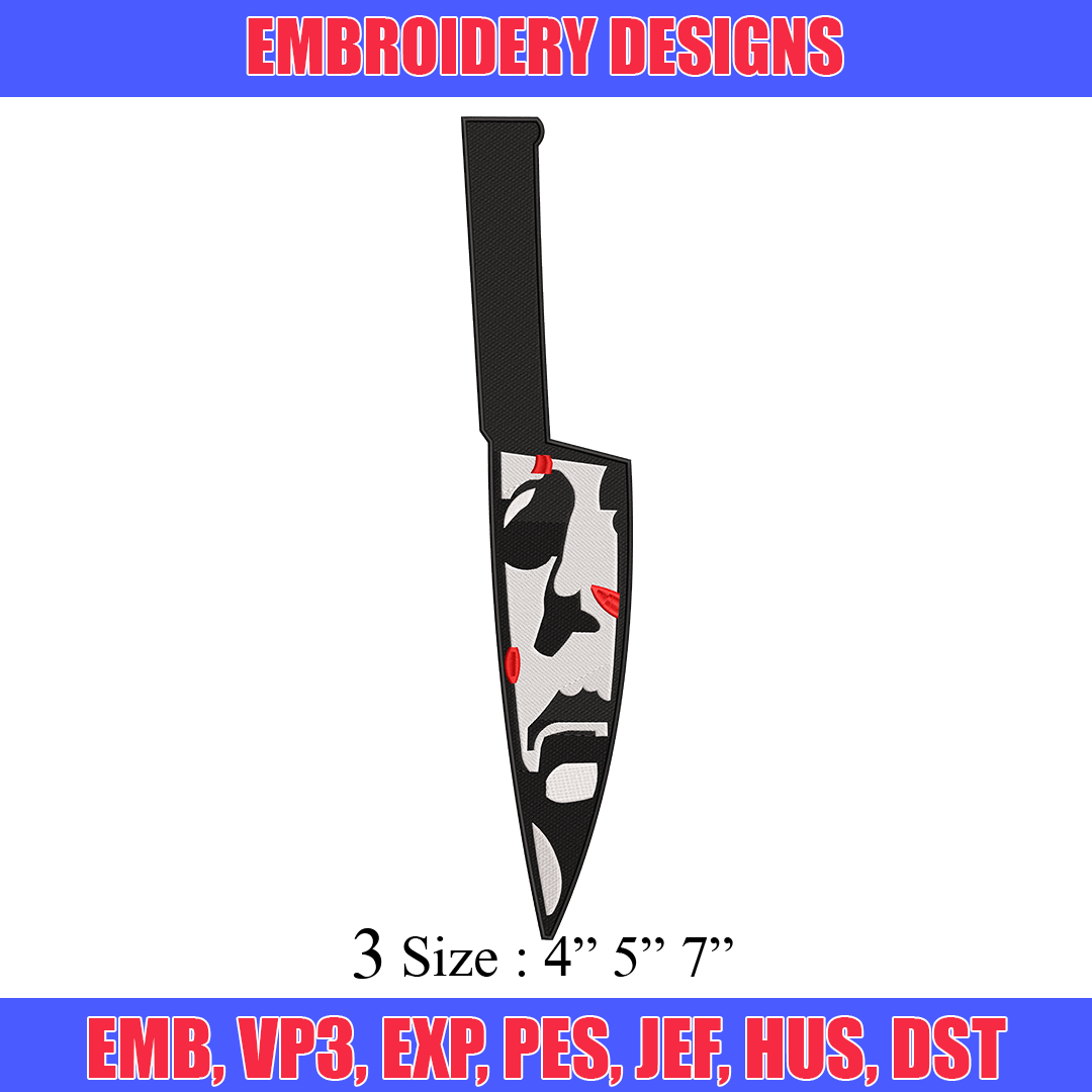 Knife Horror embroidery design, Knife Horror embroidery, emb | Inspire ...