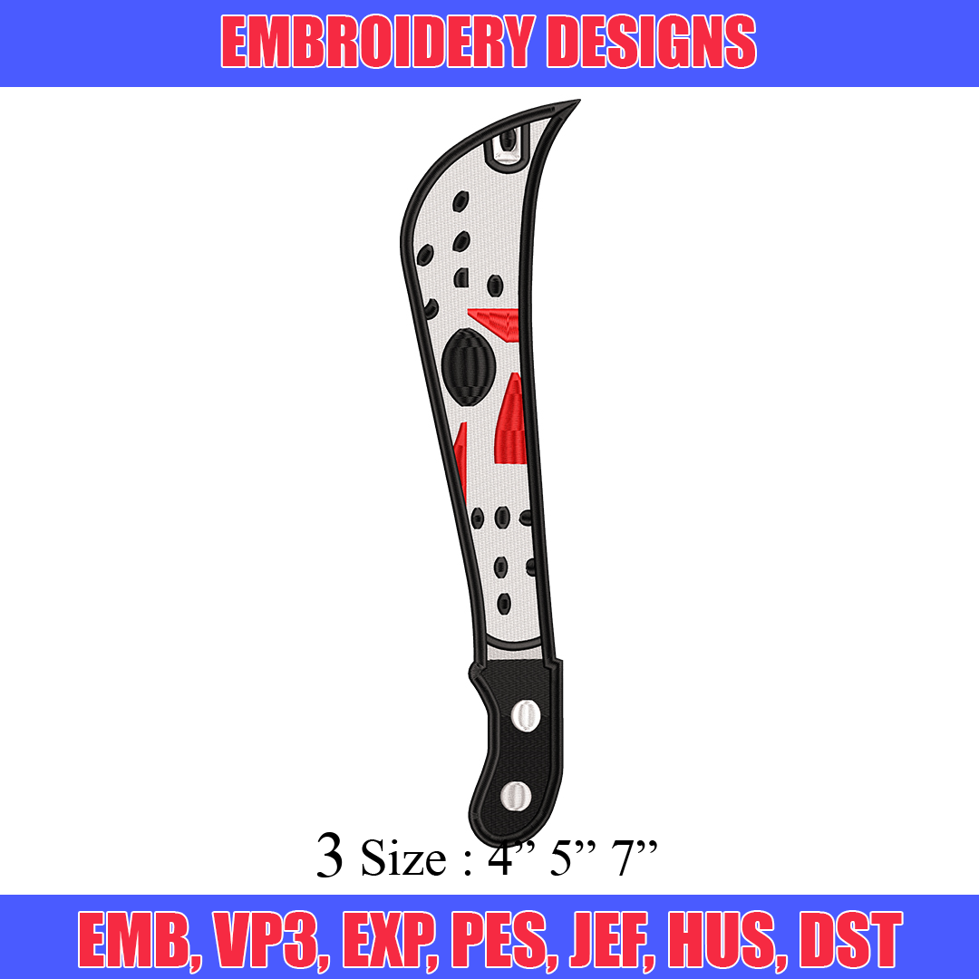 Knife Horror embroidery design, Knife Horror embroidery, log | Inspire ...