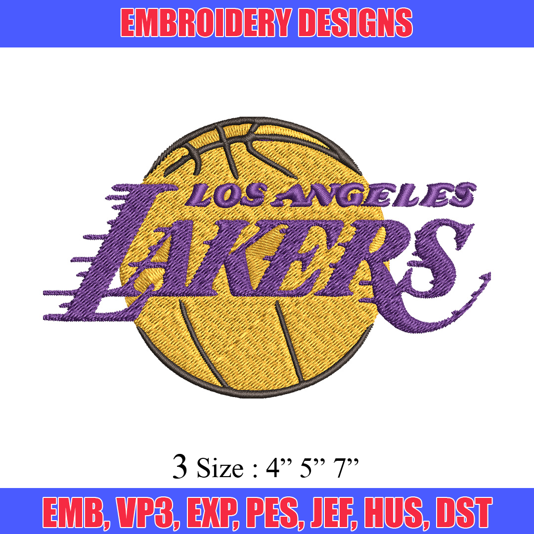 La lakers logo Embroidery Design, Brand Embroidery, Embroide | Inspire ...