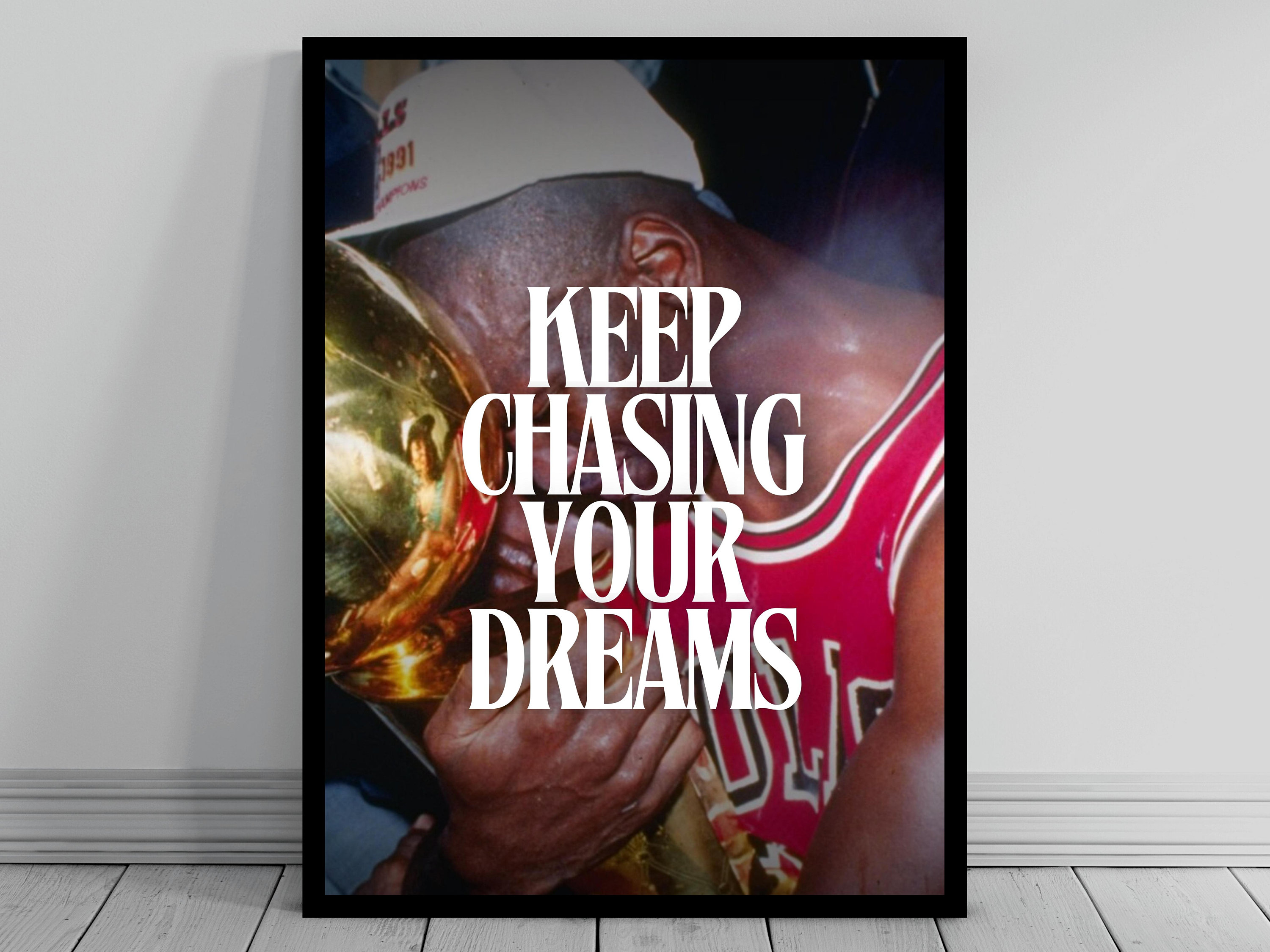 Michael Jordan Wall Art Basketball Poster Sports Quote Inspi | Inspire ...