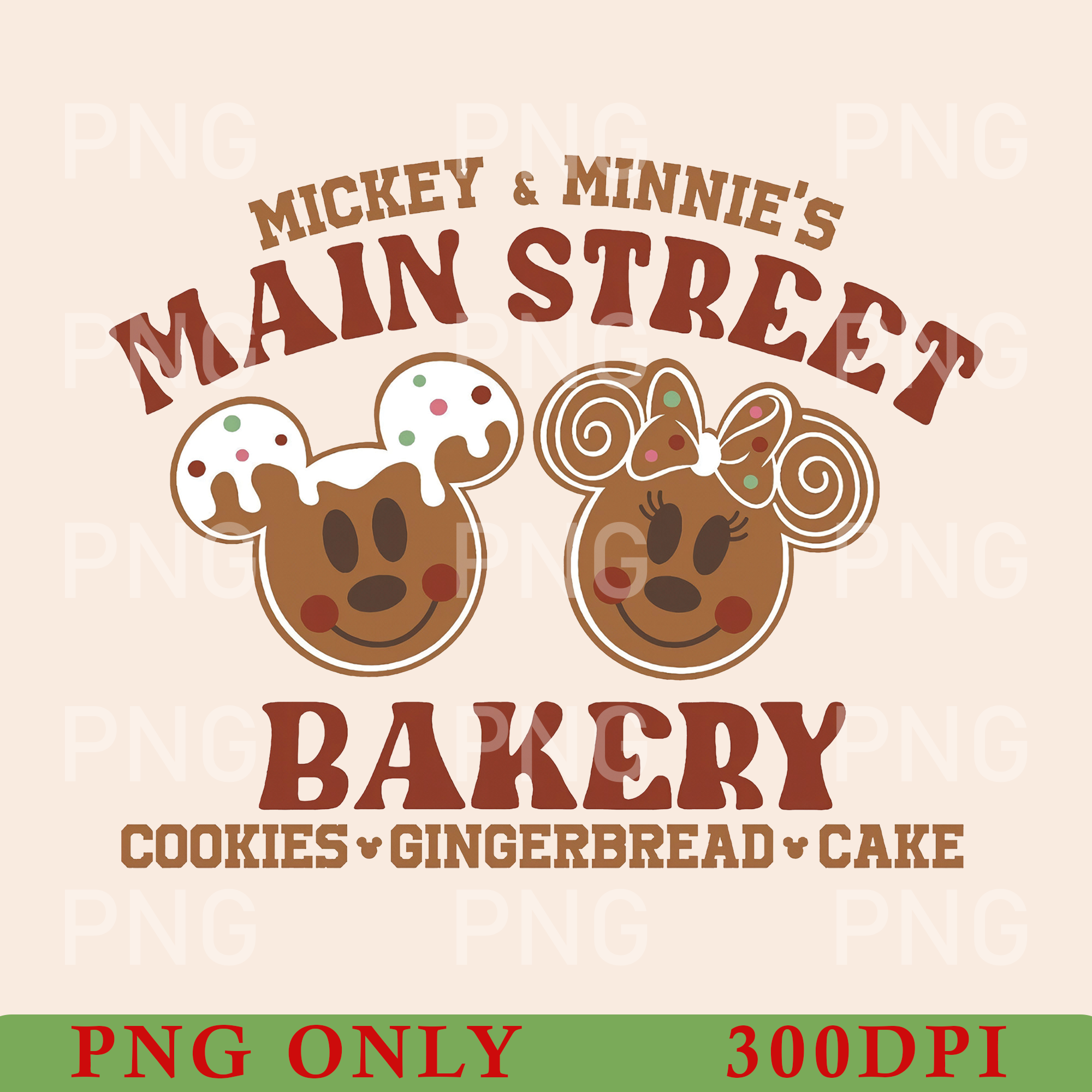 Mickey Gingerbread PNG, Gingerbread Mickey and Friends PNG, | Inspire ...