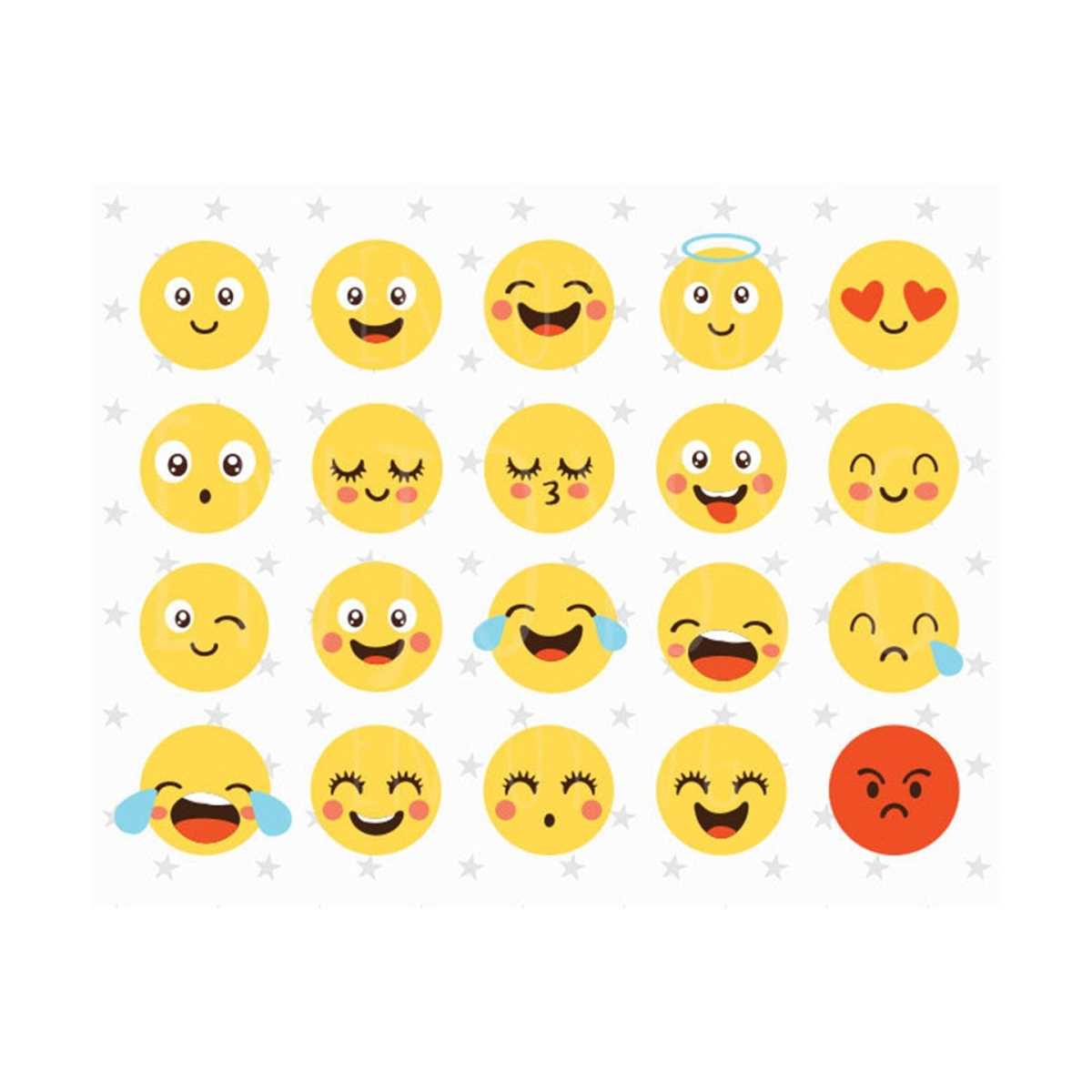 Emoji Svg, Emoji Svg file, Emoji clipart svg, Emoji Collecti - Inspire ...
