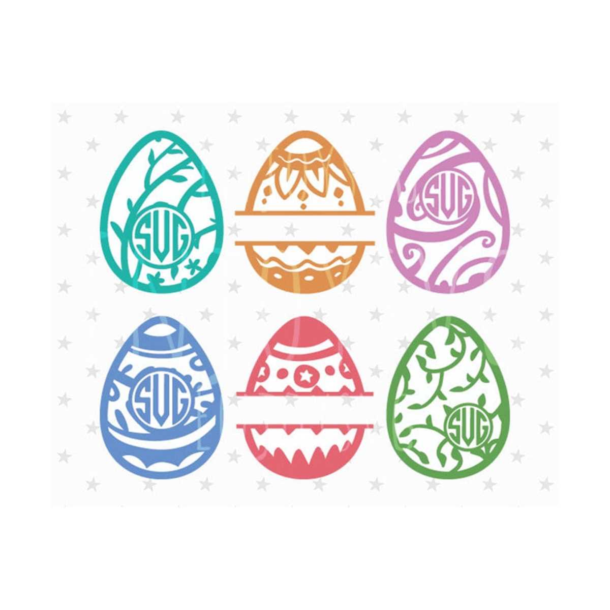 Easter Egg SVG Egg Monogram Svg Monogram Easter Egg Svg Happ | Inspire ...