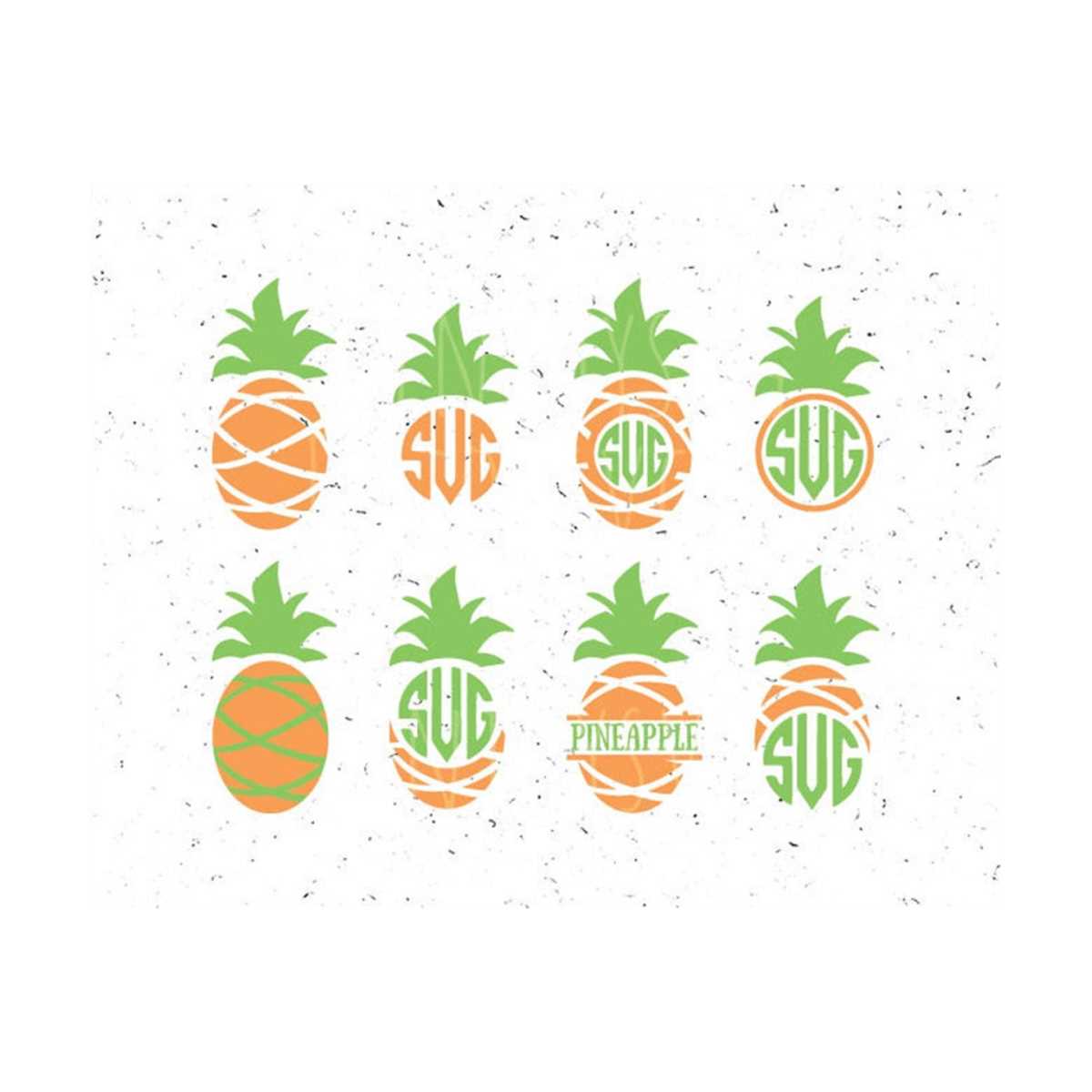 Pineapple svg Pineapple Monogram SVG Pineapple Monogram Svg | Inspire Uplift