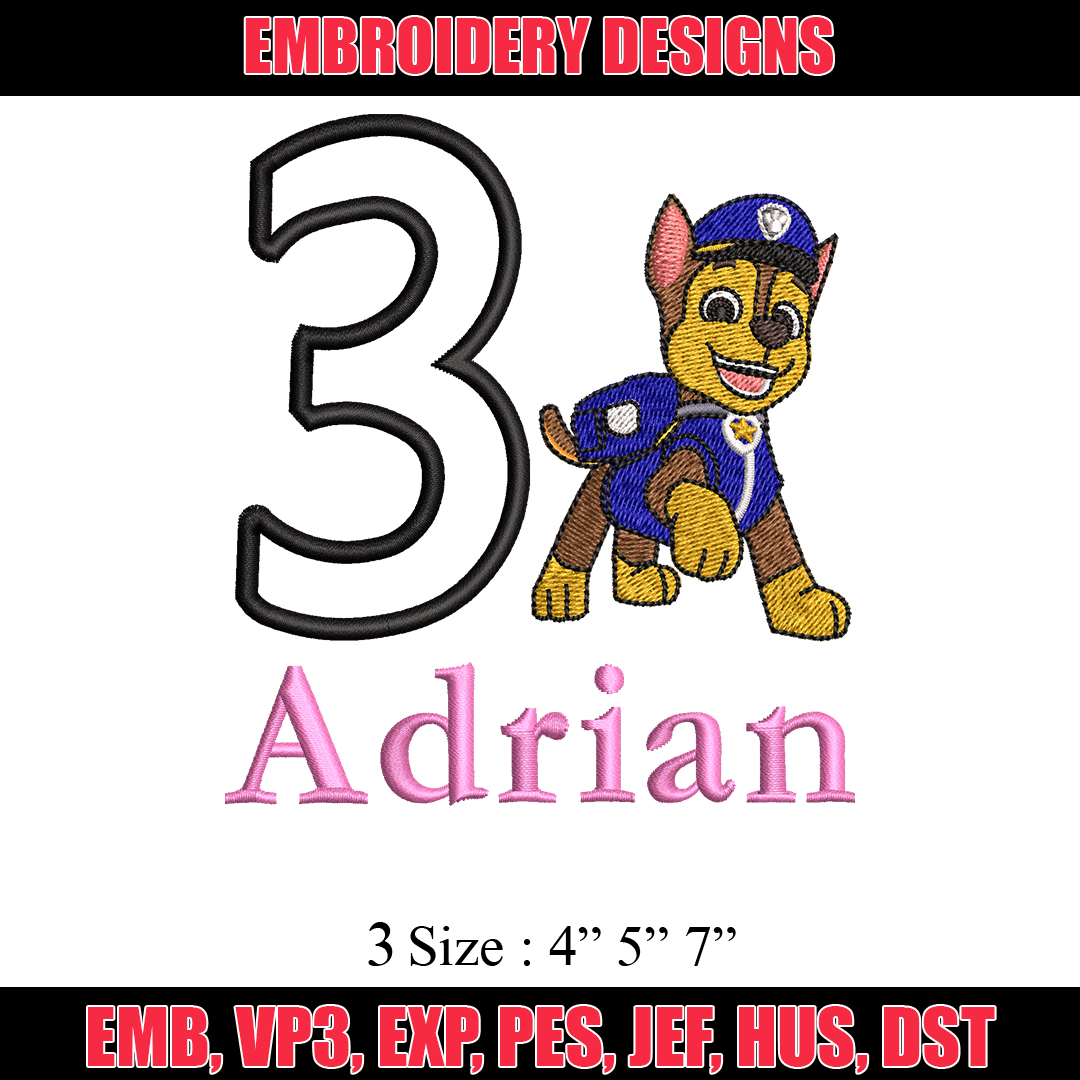 Adrian Logo embroidery design, Adrian Logo embroidery, logo | Inspire ...