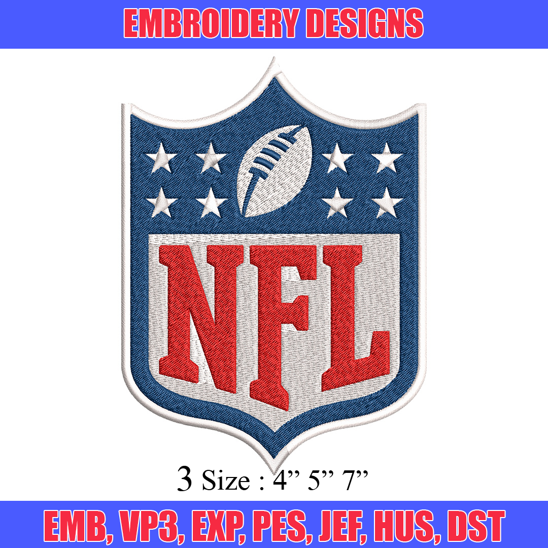 Nfl logo design Embroidery Design, Brand Embroidery, Embroid | Inspire ...