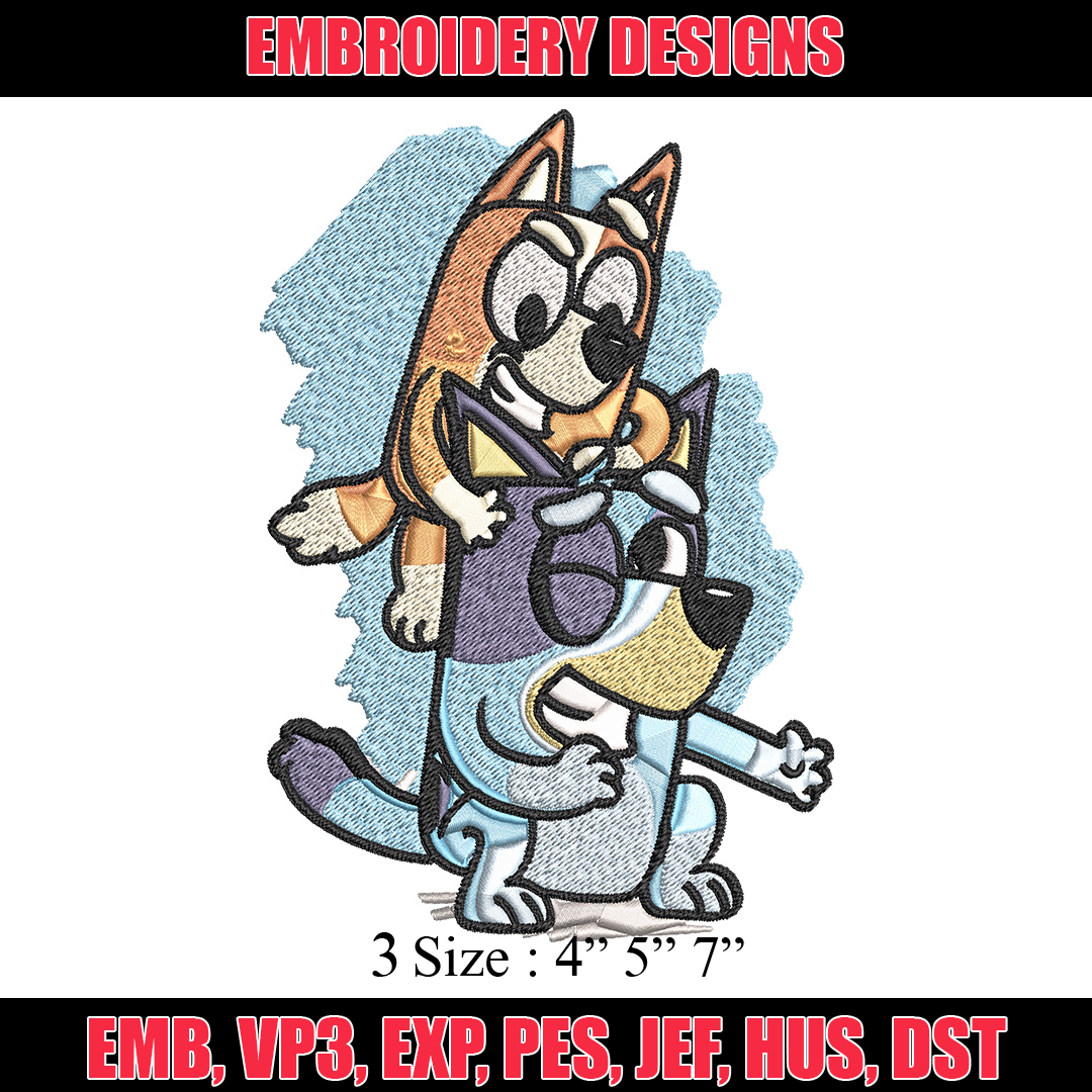 Bandit bingo fun Embroidery Design, Bluey Embroidery, Embroi | Inspire ...