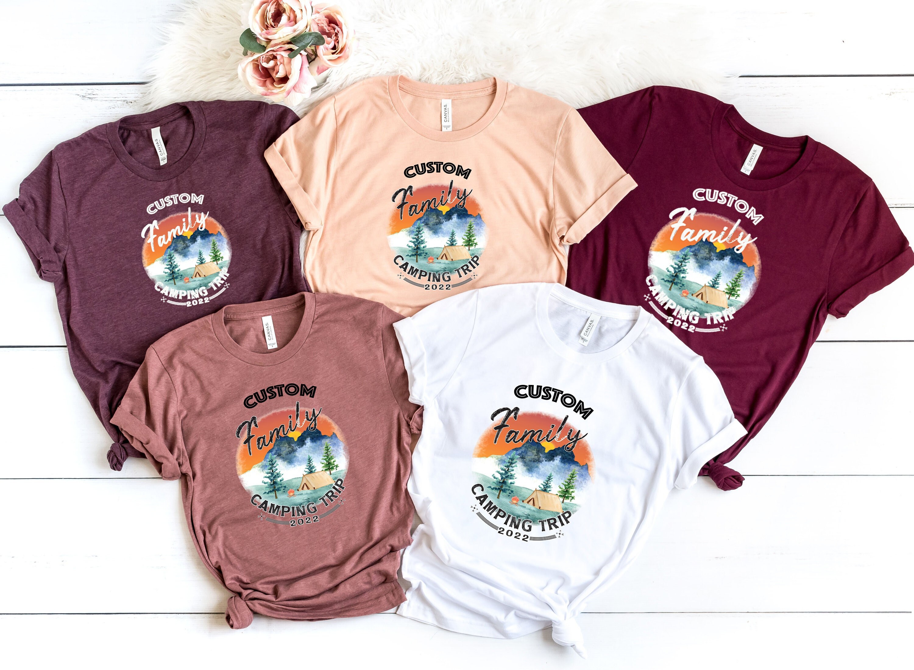 Custom Camp Shirt Png, Camp Gifts, Family Camping Tee, Custo | Inspire ...