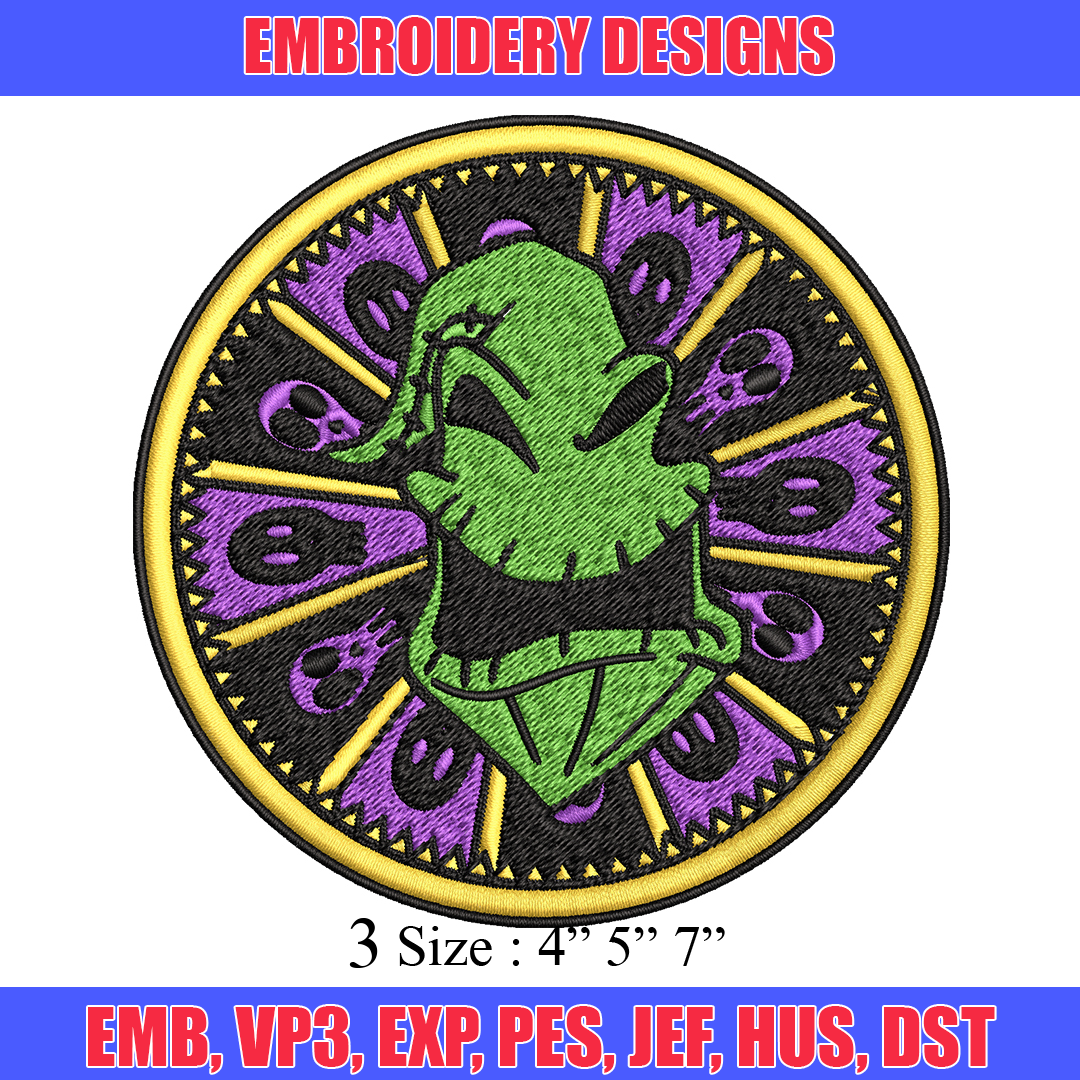 Oogie Boogie Logo Embroidery design, Oogie Boogie Logo Embro | Inspire ...