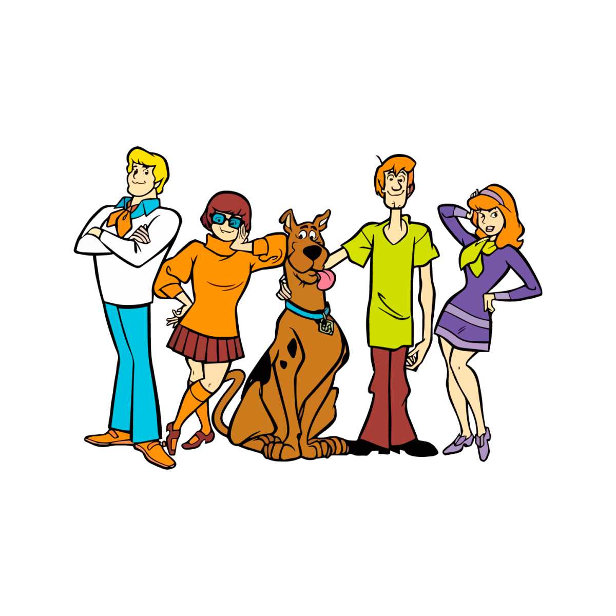 Vintage Scooby Doo Characters SVG Graphic Design File | Inspire Uplift