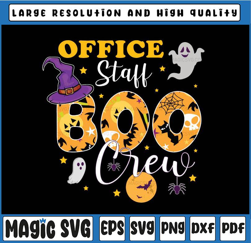 Office Staff Boo Crew Matching Halloween Png, The Boo Crew P | Inspire ...