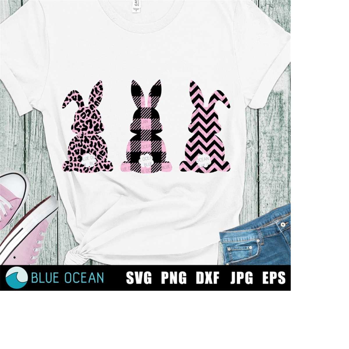 Bunny Ester SVG, Plaid Bunny cut file, Leopard bunny cricut, | Inspire ...