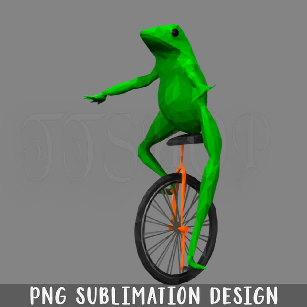 Dat Boi frog on unicycle PNG Download | Inspire Uplift