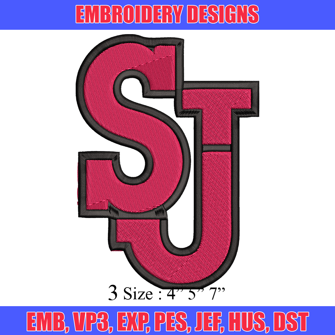 St John's Red Storm embroidery design, St John's Red Storm e | Inspire ...