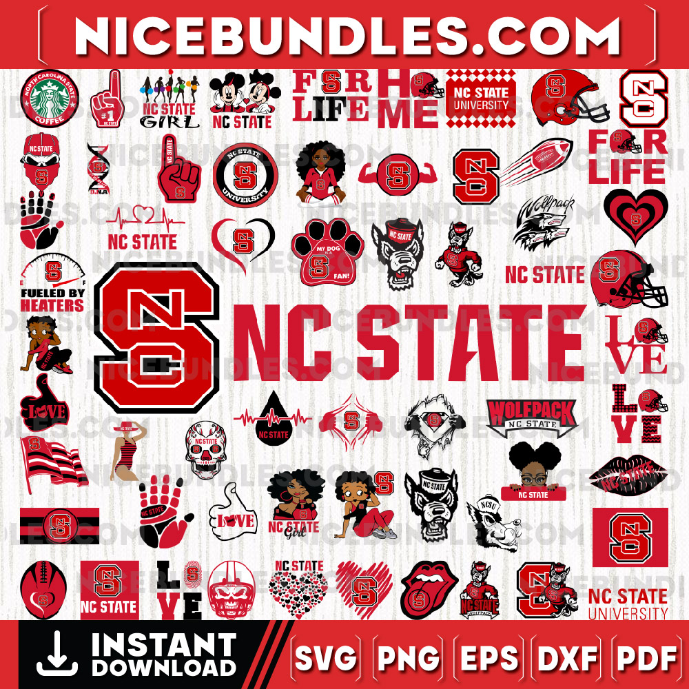 60 Files N-C State Wolfpack Team Bundle Svg, N-C State Wolfp | Inspire ...