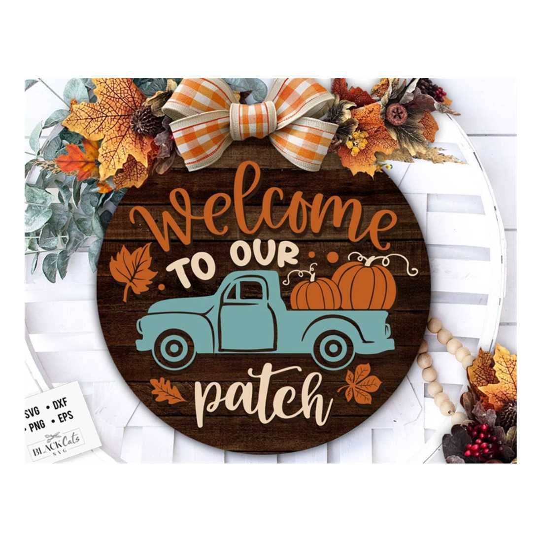 Welcome to our patch door hanger svg Fall Door Hanger SVG, A | Inspire ...