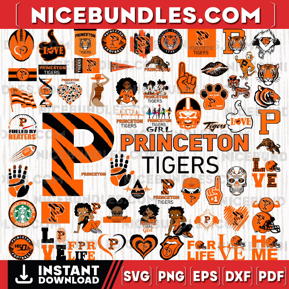 66 Files Princeton-Tigers Team Bundle Svg, Princeton-Tigers | Inspire ...