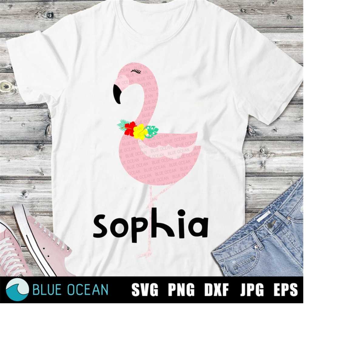 Tropical Flamingo SVG, Flamingo with flowers SVG, Flamingo S - Inspire ...