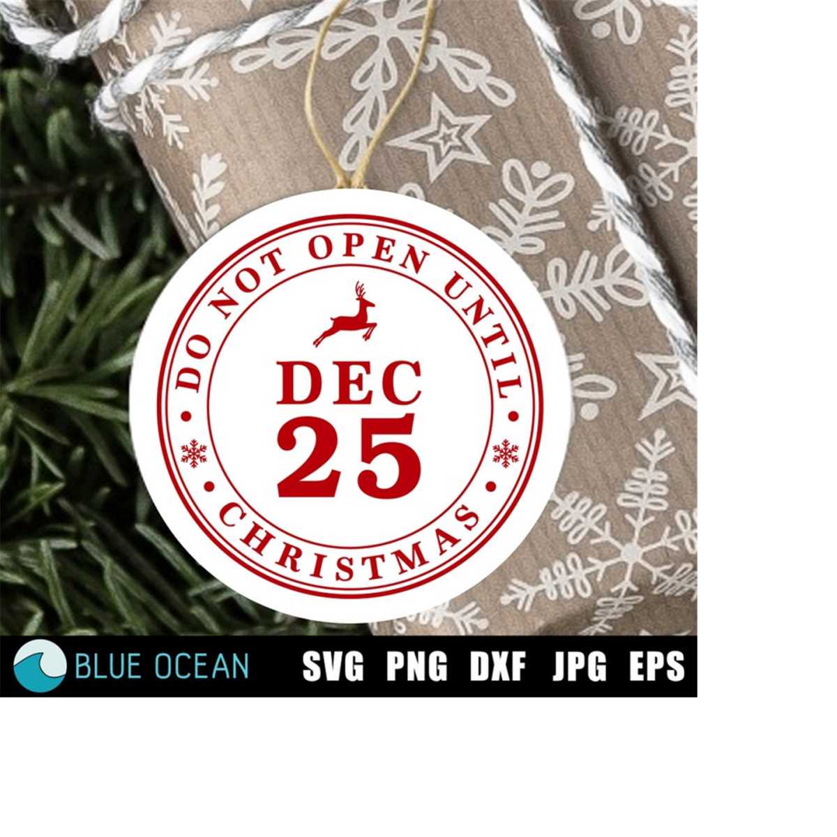 Do not open until christmas tag SVG, Do not open until SVG, - Inspire ...