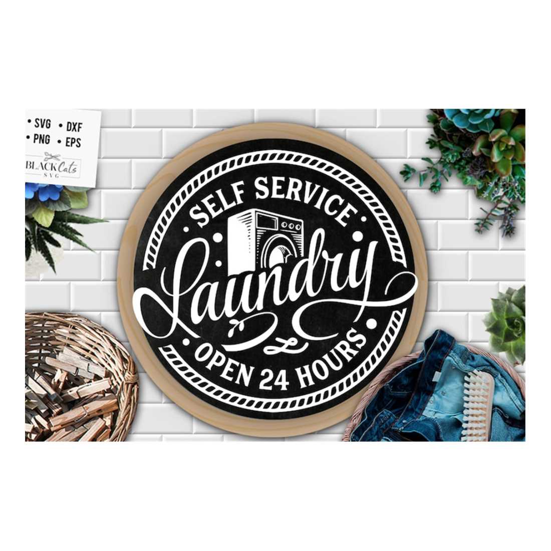 Laundry self service round sign svg, laundry room svg, laun | Inspire ...