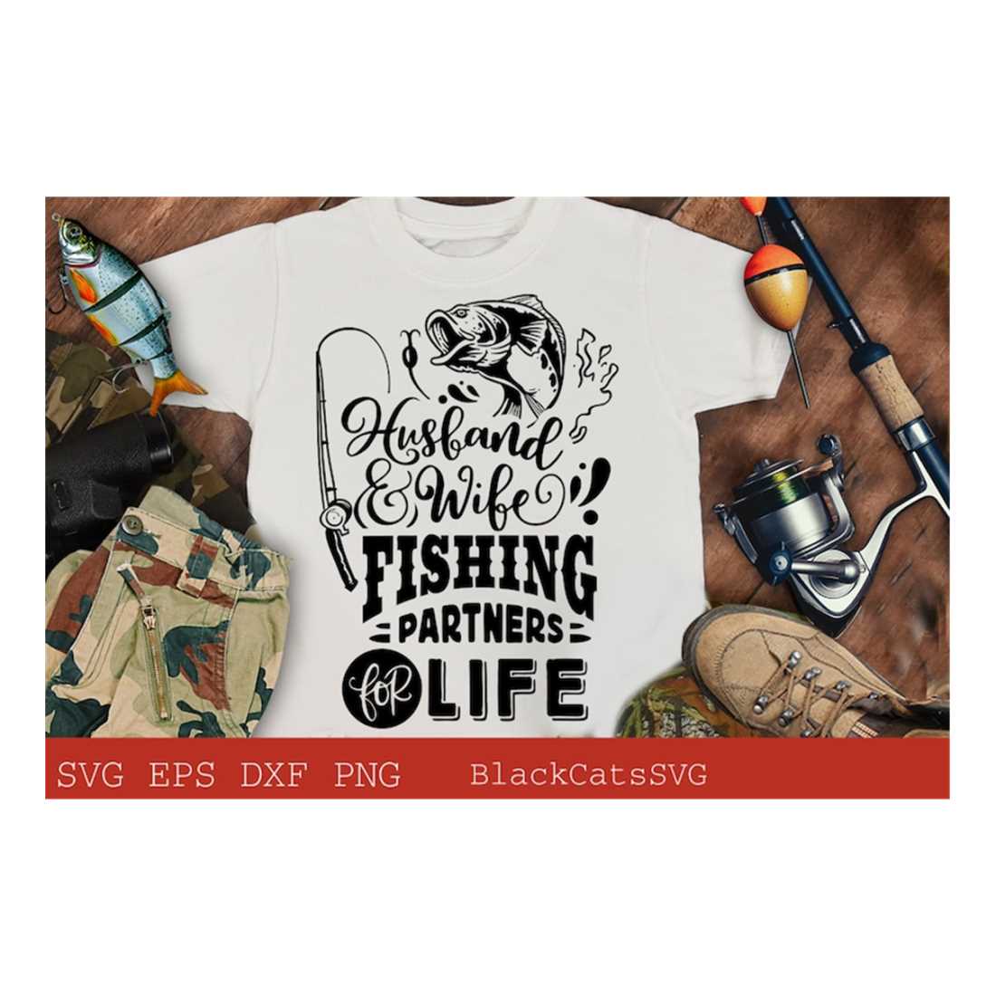 Husband and wife fishing partners for life svg, Matching fis - Inspire ...