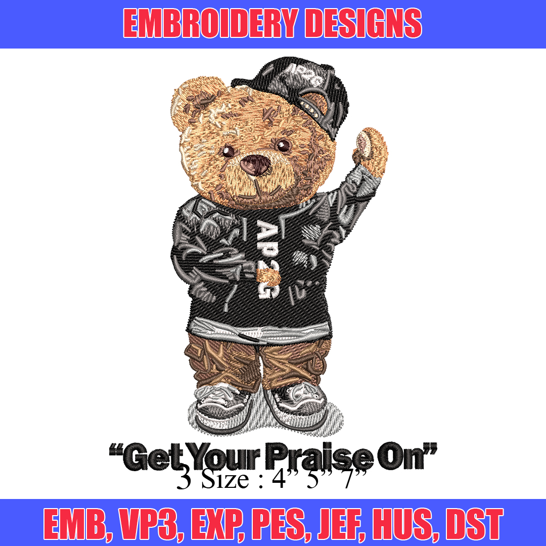 Teddy Bear embroidery design, Teddy Bear embroidery, logo de | Inspire ...