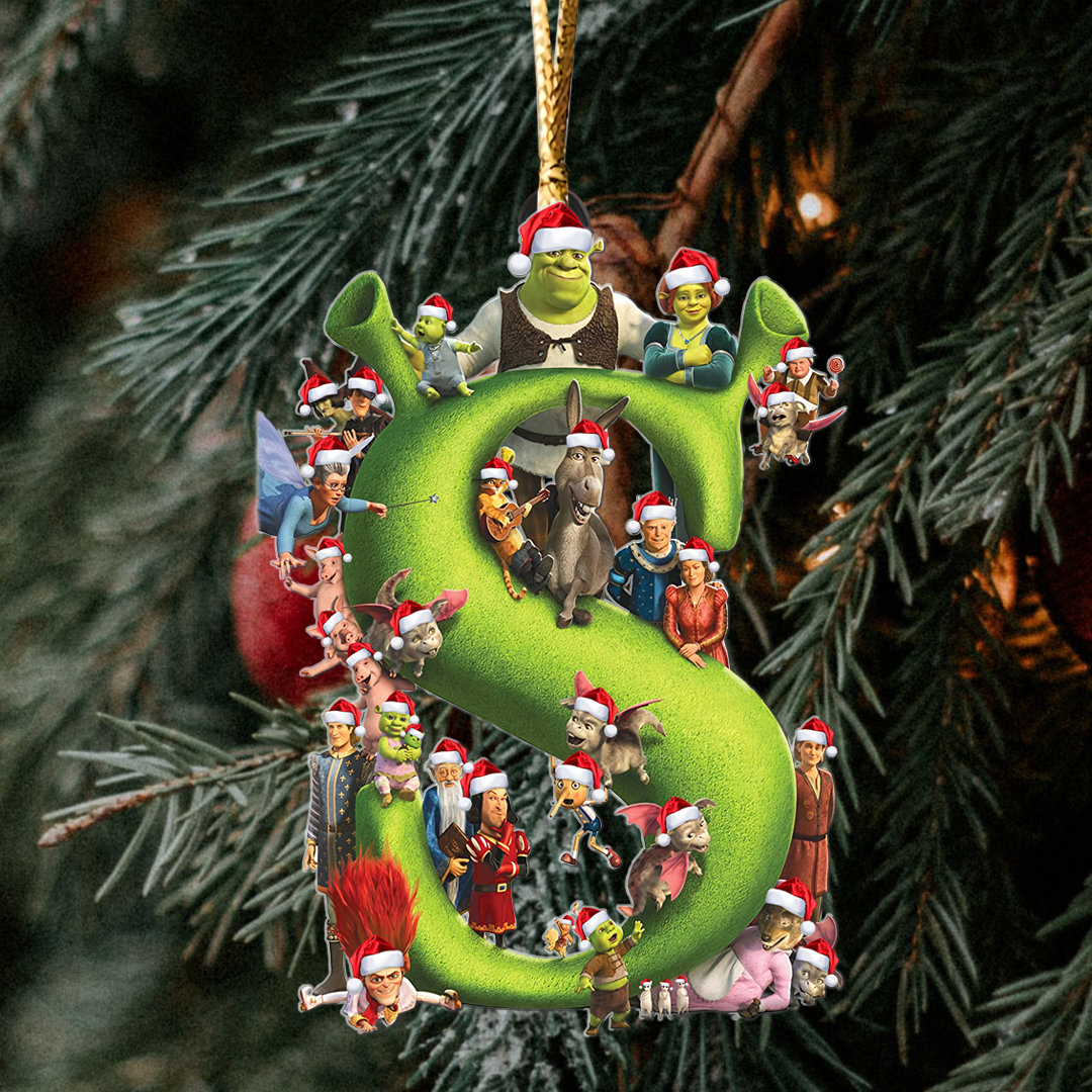 Personalized Shrek Christmas Ornament, Shrek Custom Ornament - Inspire ...
