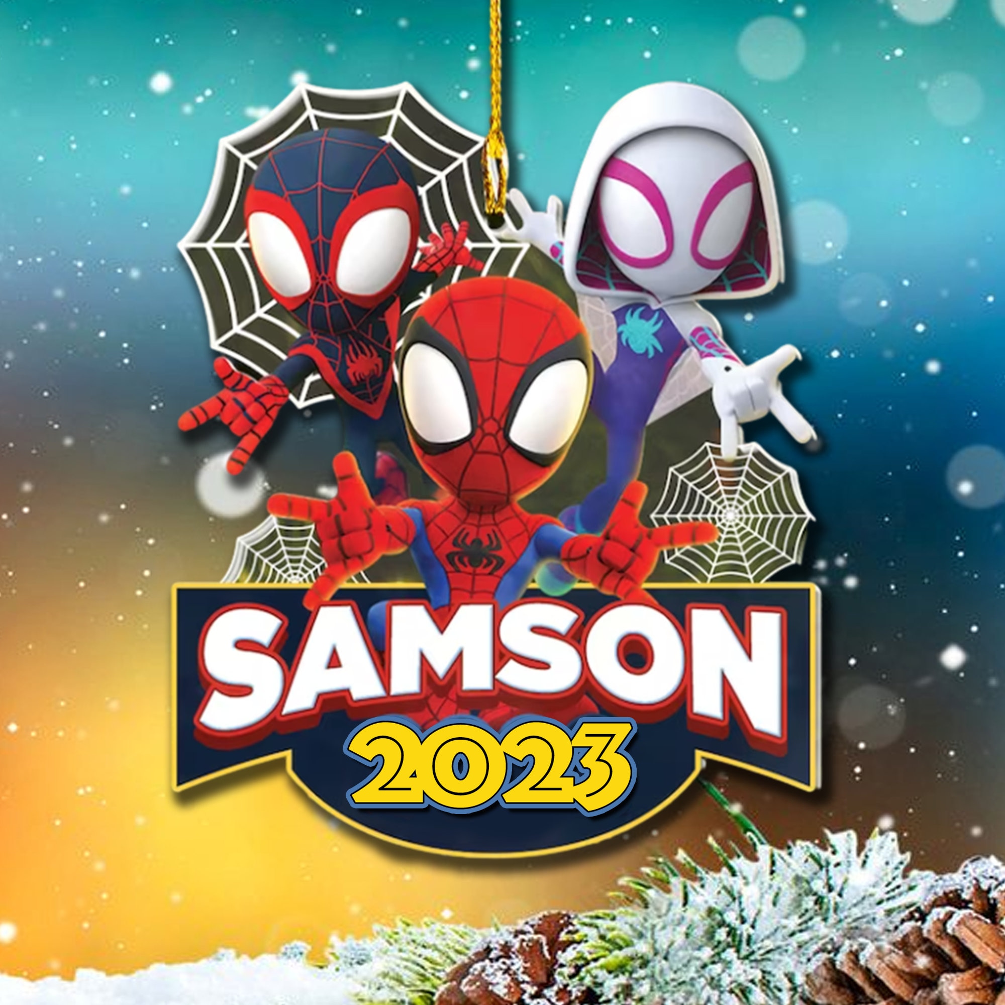 Personalized Spidey And His Amazing Friends Ornament, Custom - Inspire ...