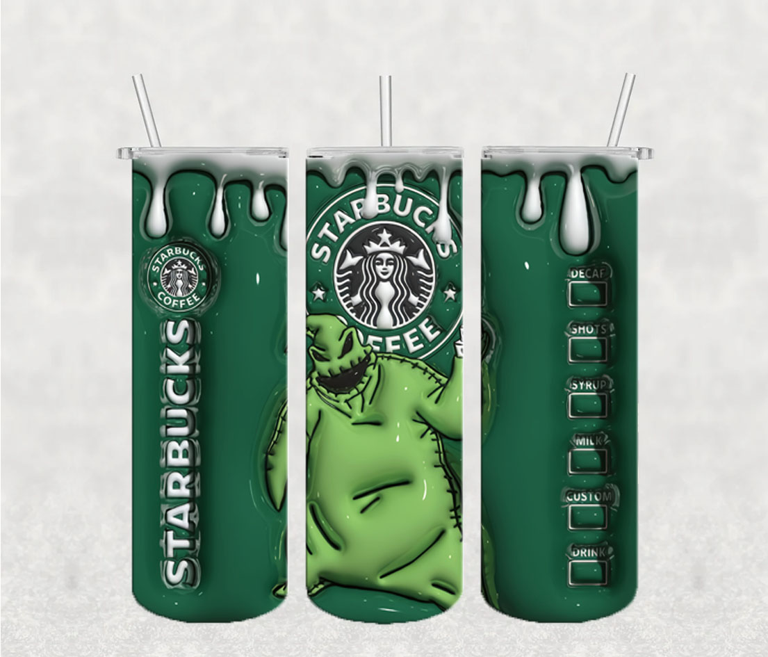 Oogie Boogie Coffee Halloween Tumbler PNG, 3D Tumbler Wrap, | Inspire ...