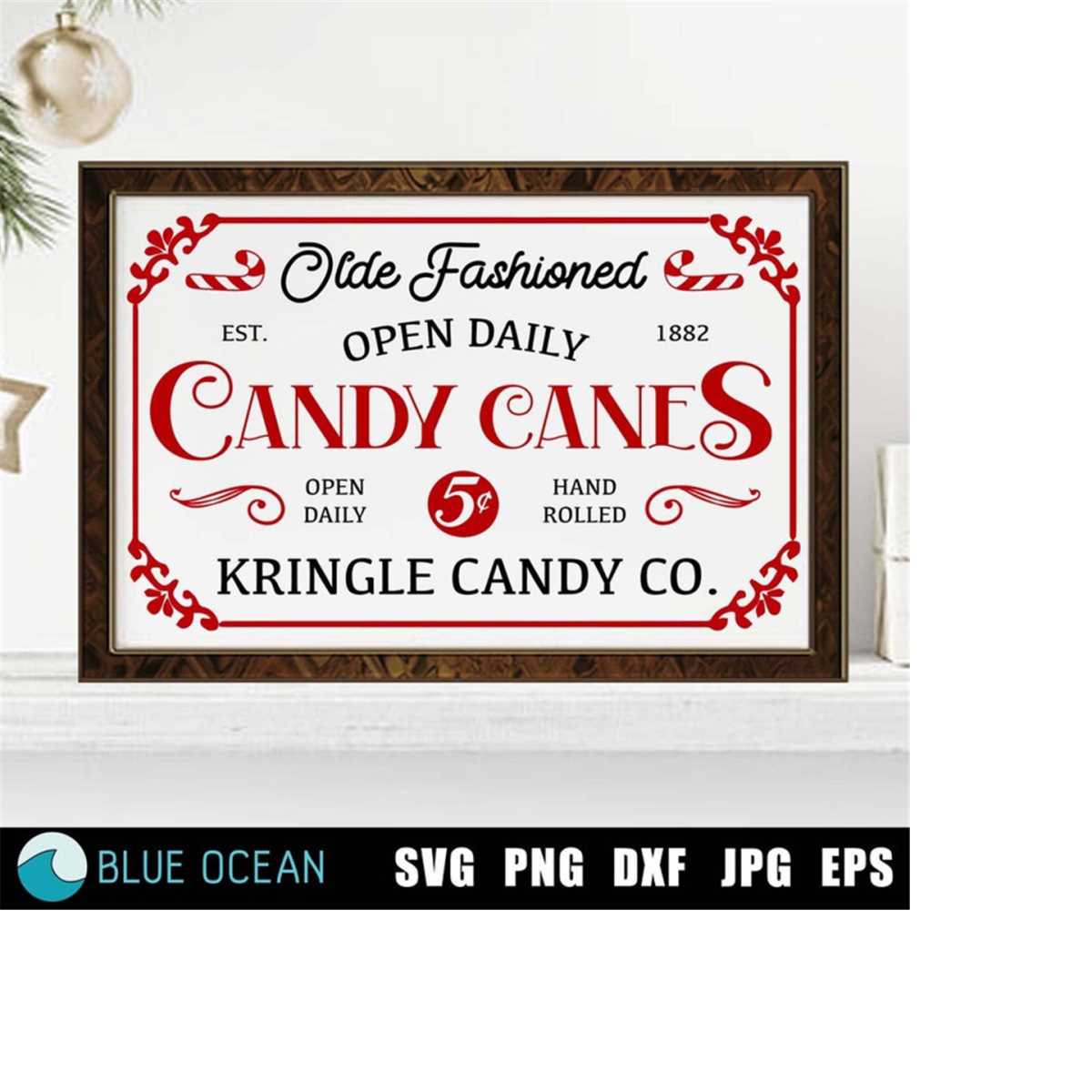 Kringle Candy Co, Olde Fashioned Candy Canes Svg, Christmas - Inspire ...